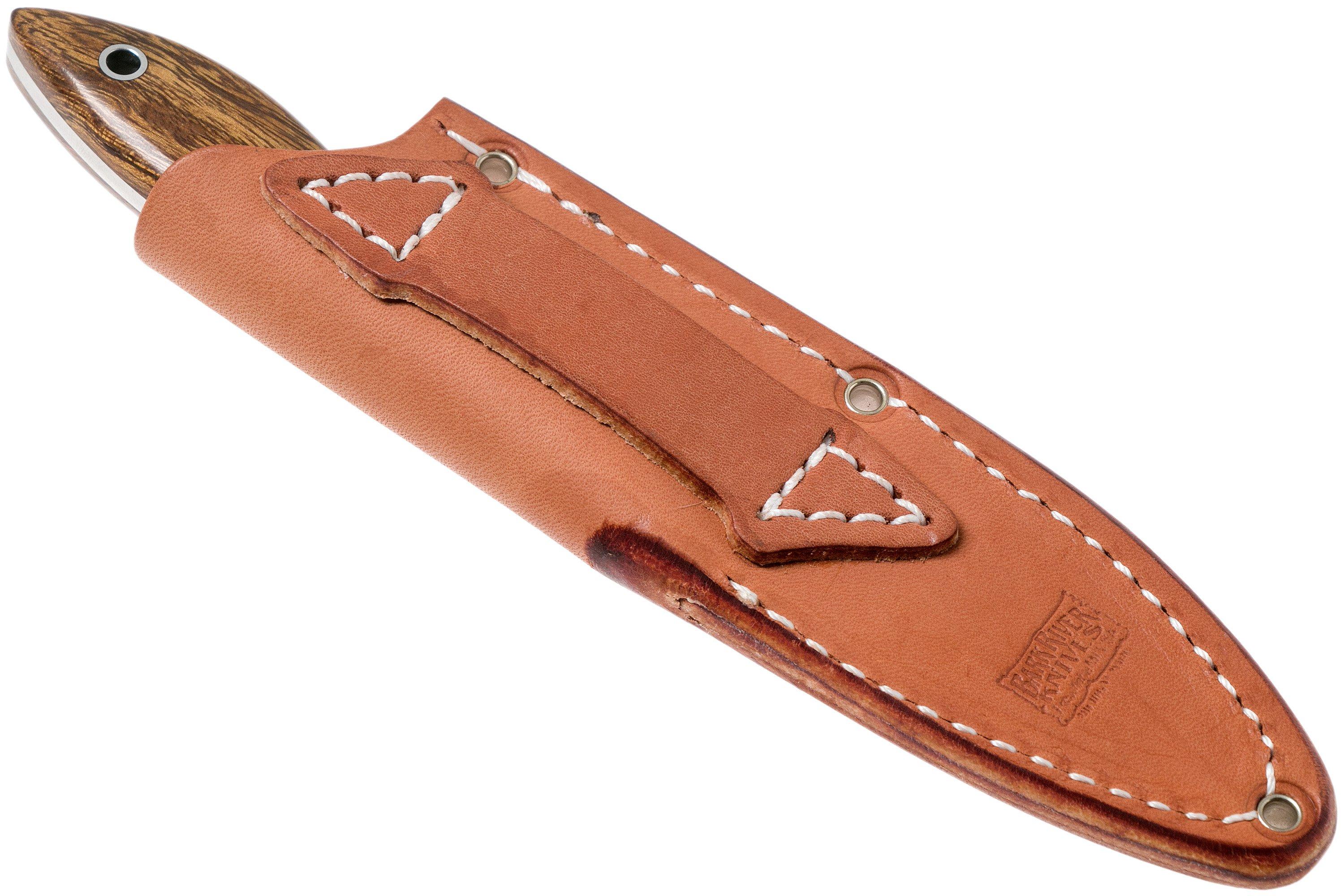 Bark River Adventurer II Elmax, Desert Ironwood fixed knife ...