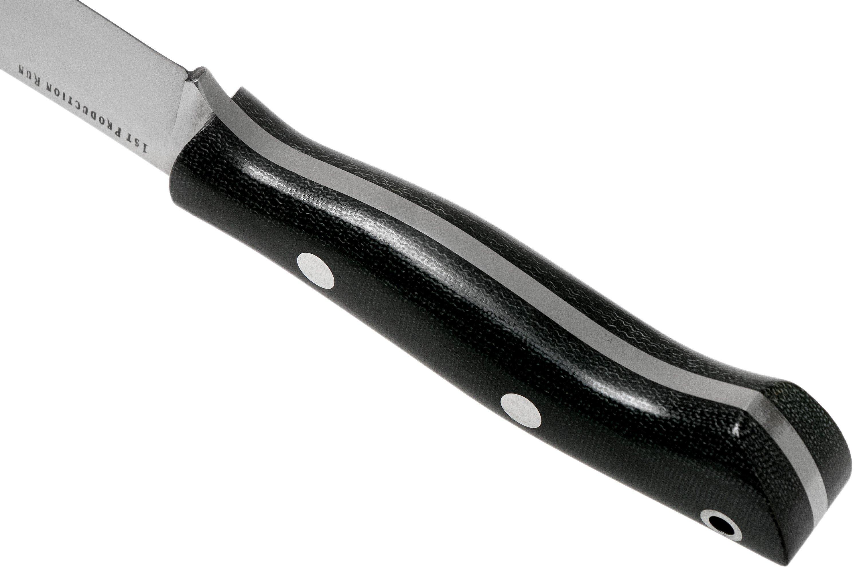 Bark River Mini Aurora Hunter CPM 3V, Black Canvas Micarta | Voordelig ...