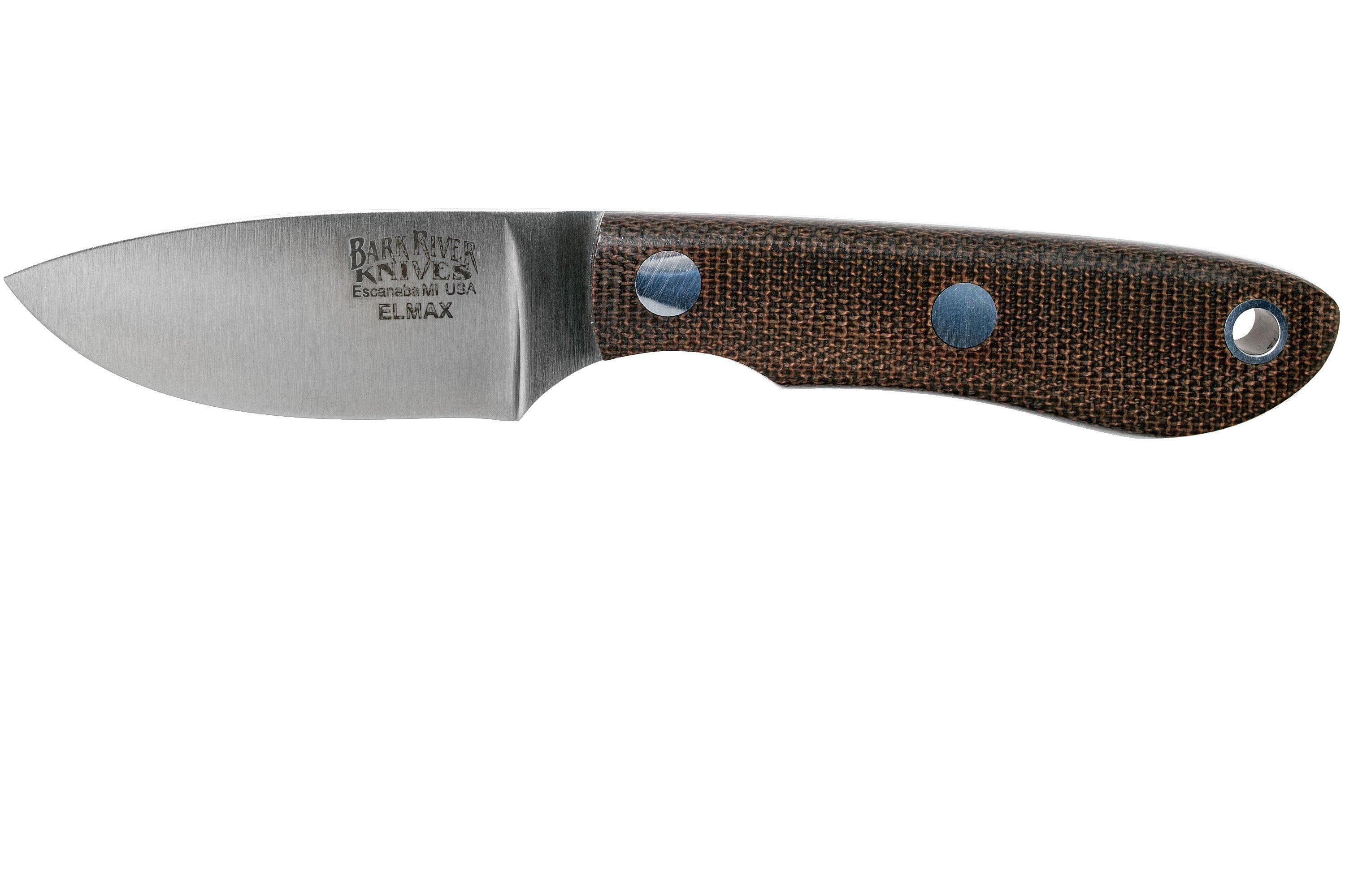 Bark River PSK Elmax Green Canvas Micarta | Advantageously shopping at ...
