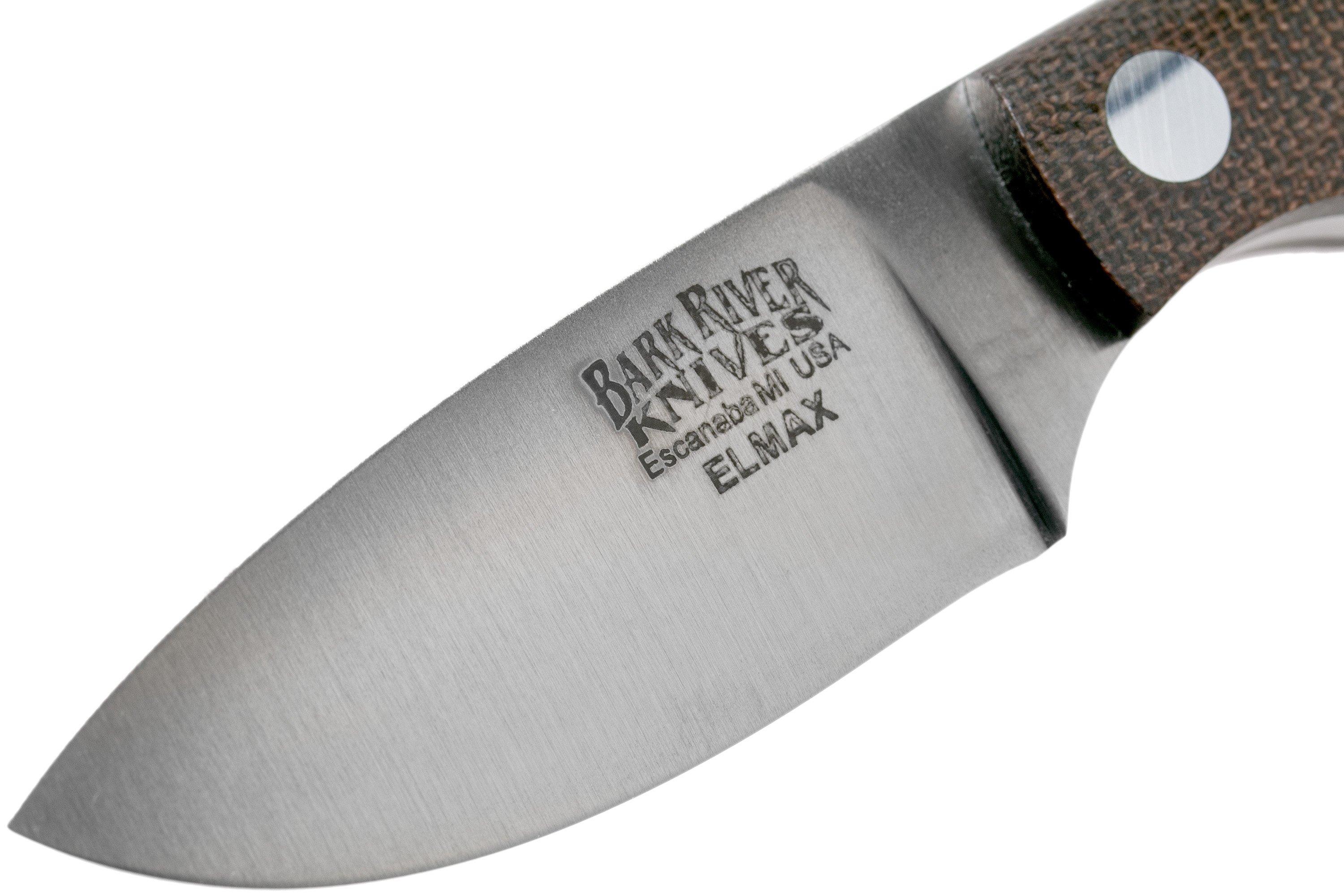Bark River PSK Elmax Green Canvas Micarta | Advantageously shopping at ...