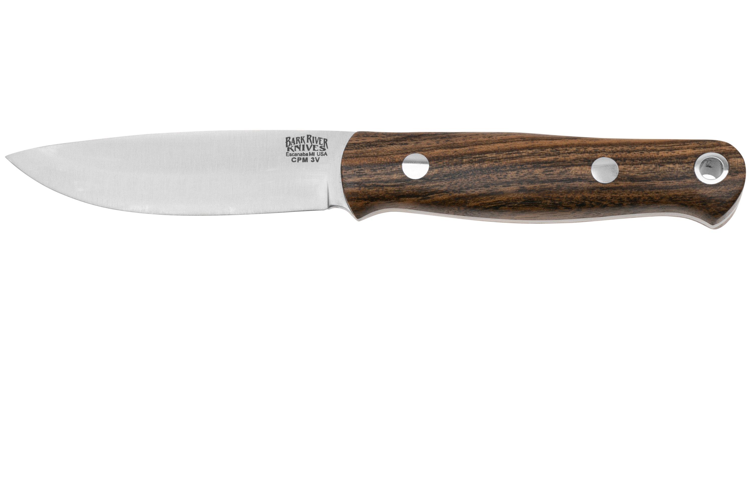 Bark River Bushcrafter 1 LT, CPM 3V Bocote Wood, bushcraftmes ...