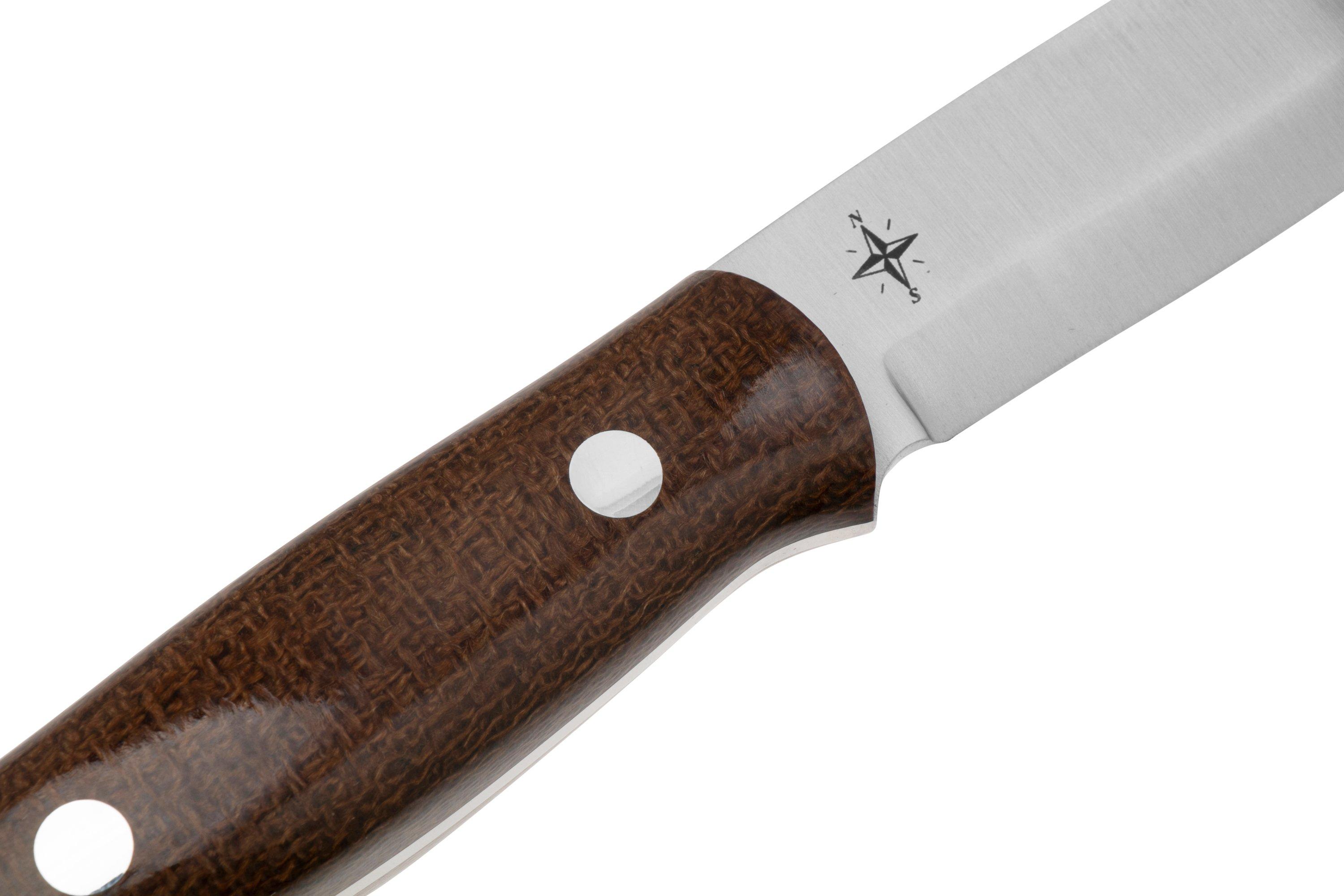 Bark River Bushcrafter 1 LT, CPM 3V Tan Burlap Micarta, bushcraft knife ...