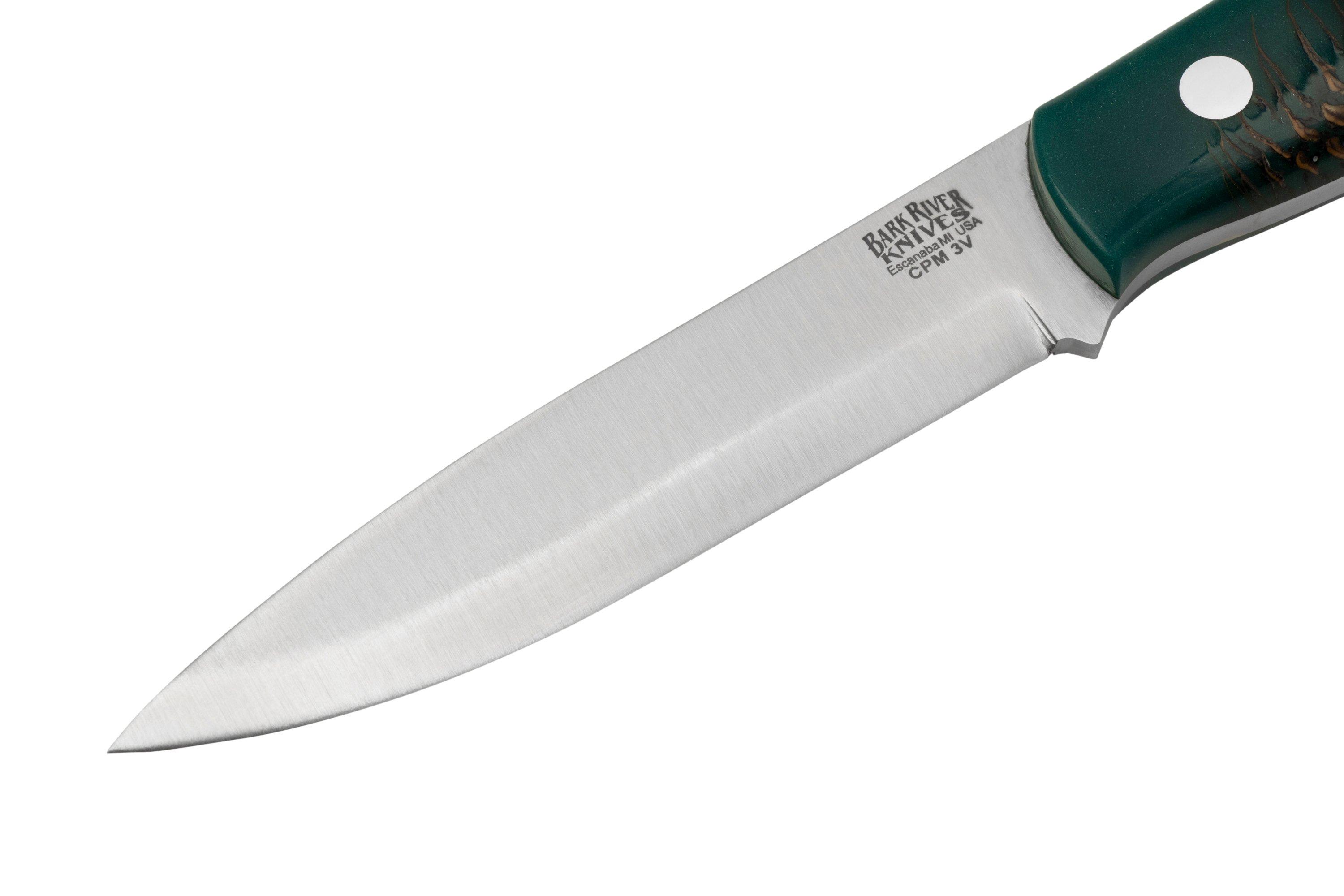 Bark River Aurora Scandi CPM 3V Emerald Pinecone, bushcraftmes ...