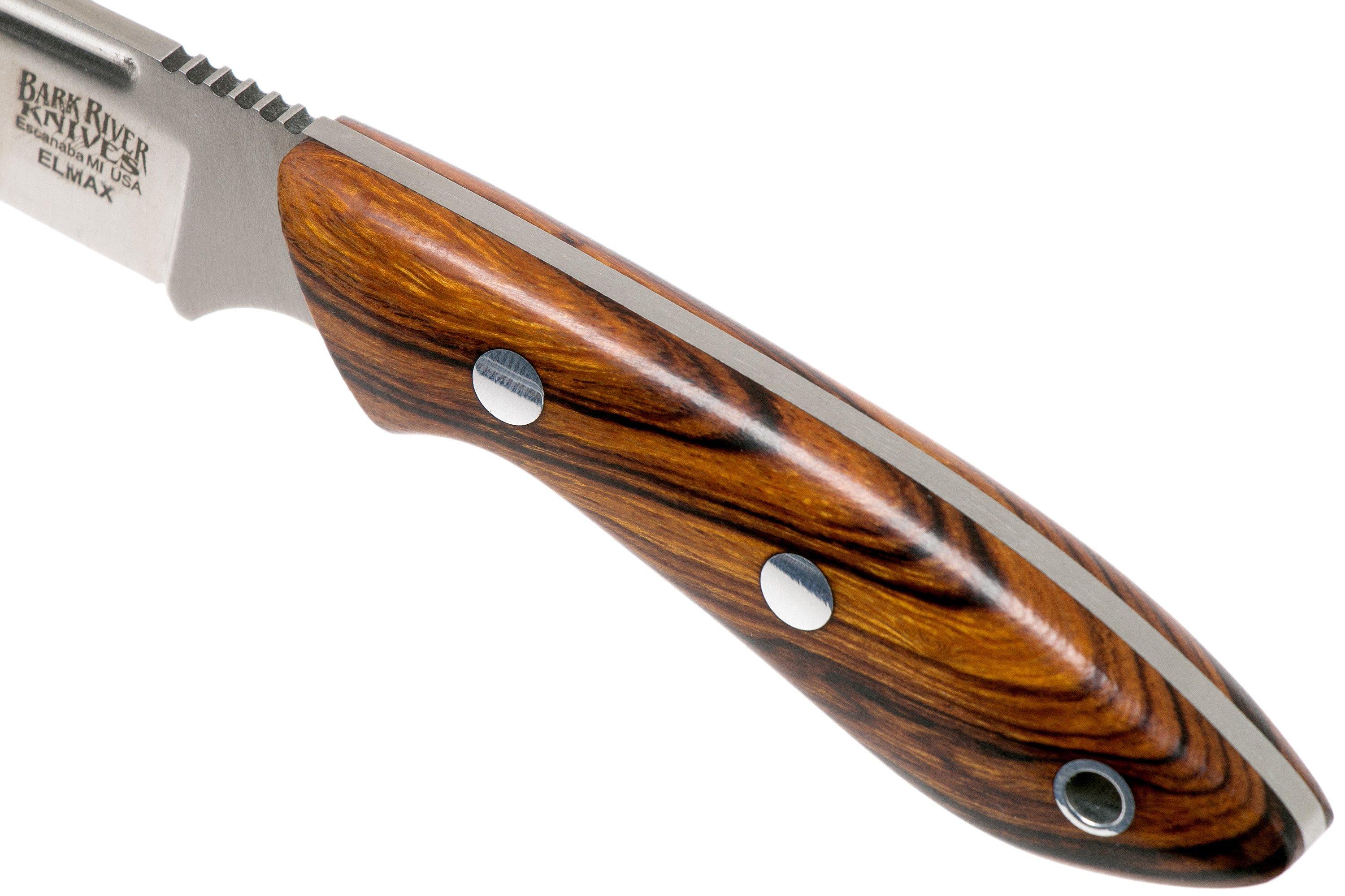 Bark River Adventurer Elmax, Desert Ironwood, brown sheath ...