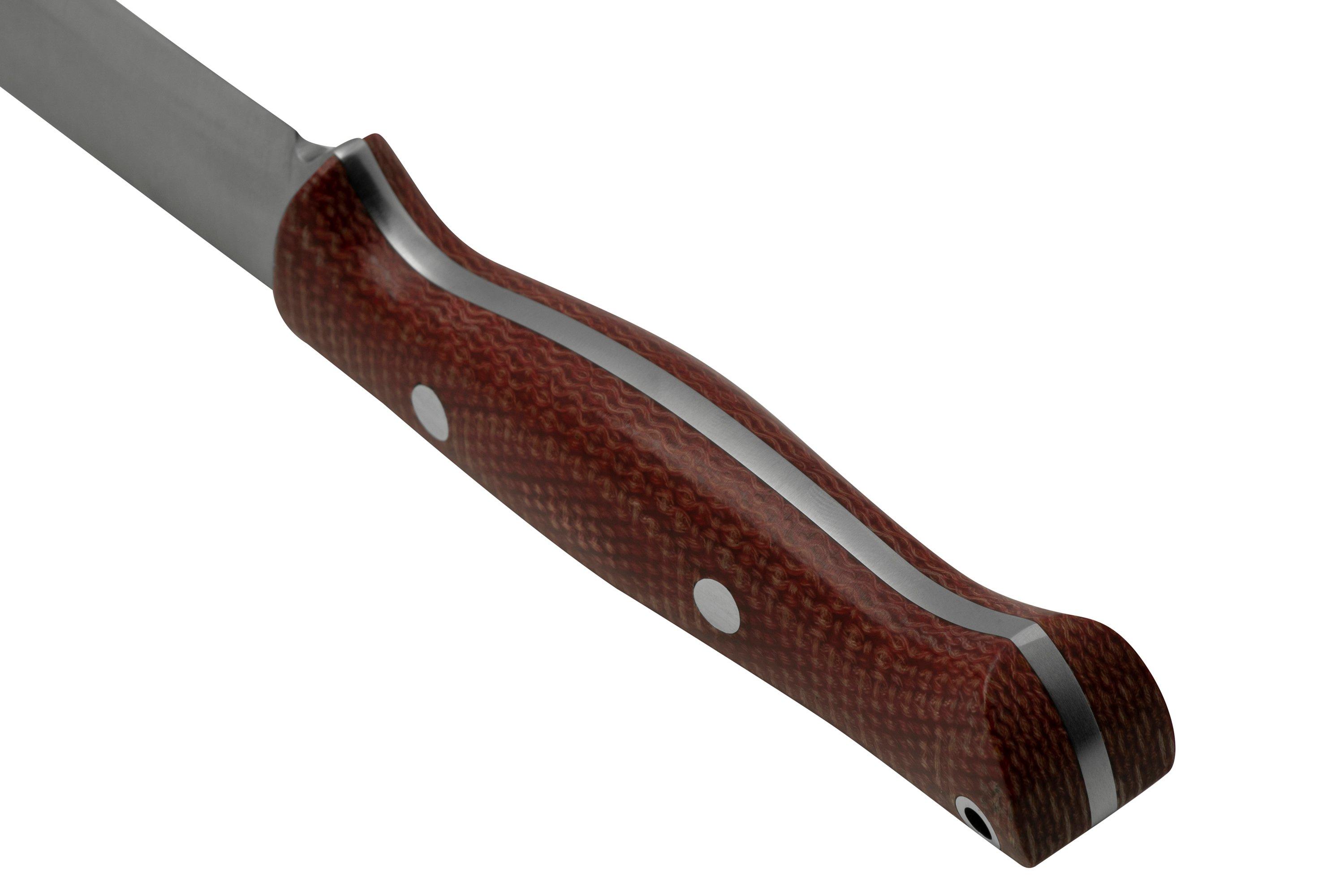 Bark River Gunny Scandi CPM 3V Firedog Canvas Micarta, bushcraft knife ...