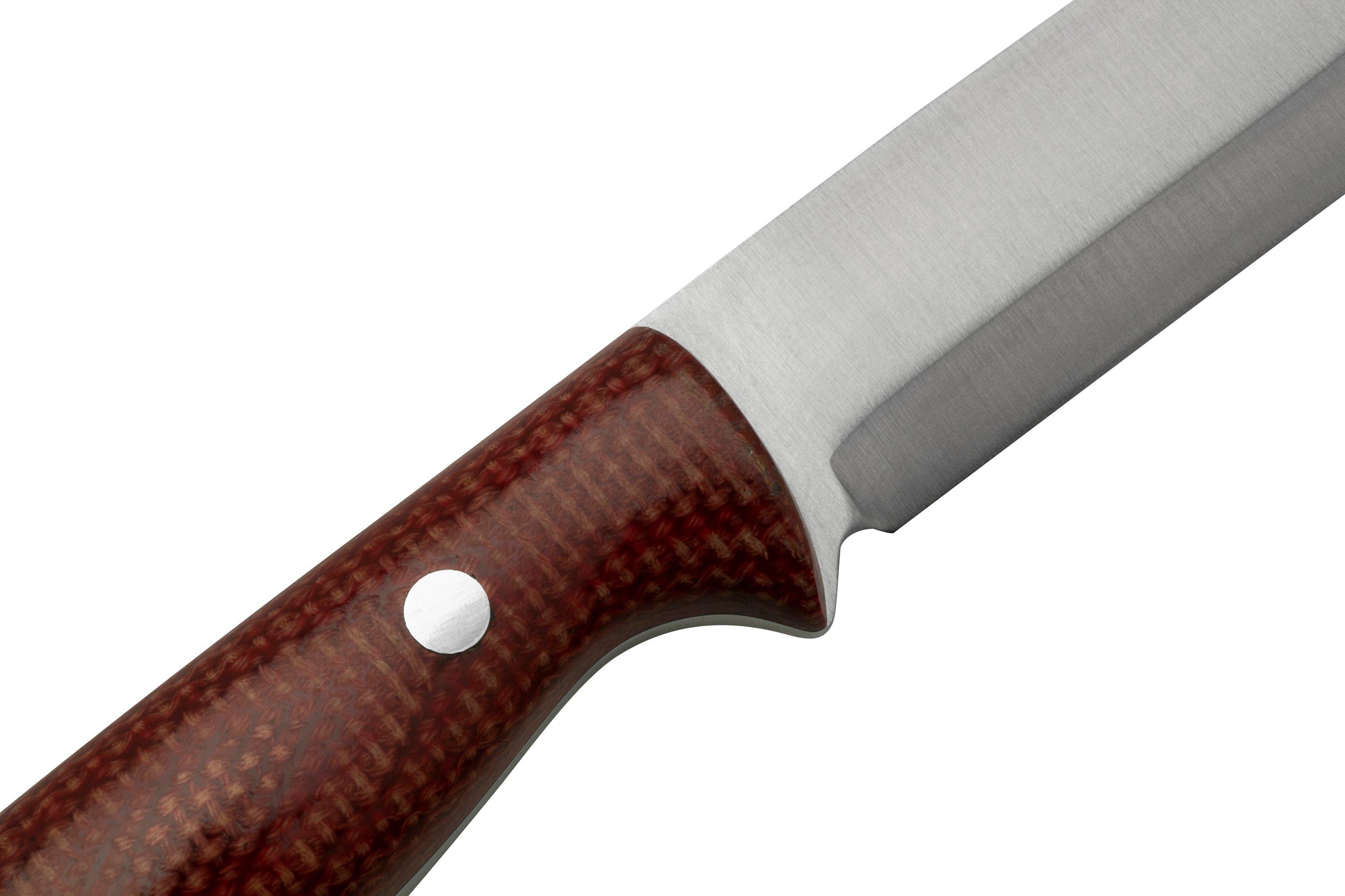 Bark River Gunny Scandi CPM 3V Firedog Canvas Micarta, bushcraft knife ...