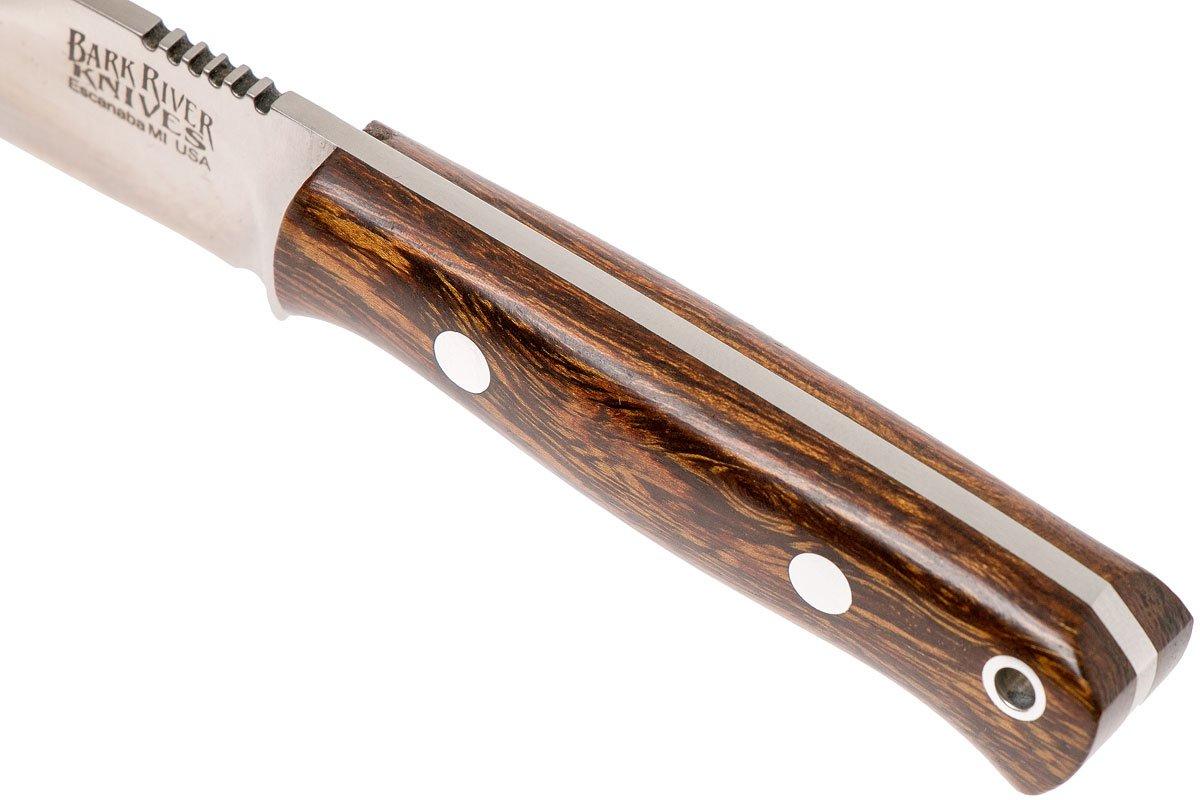 Bark River Micro Bravo Elmax, Desert Ironwood #1 fixed knife ...