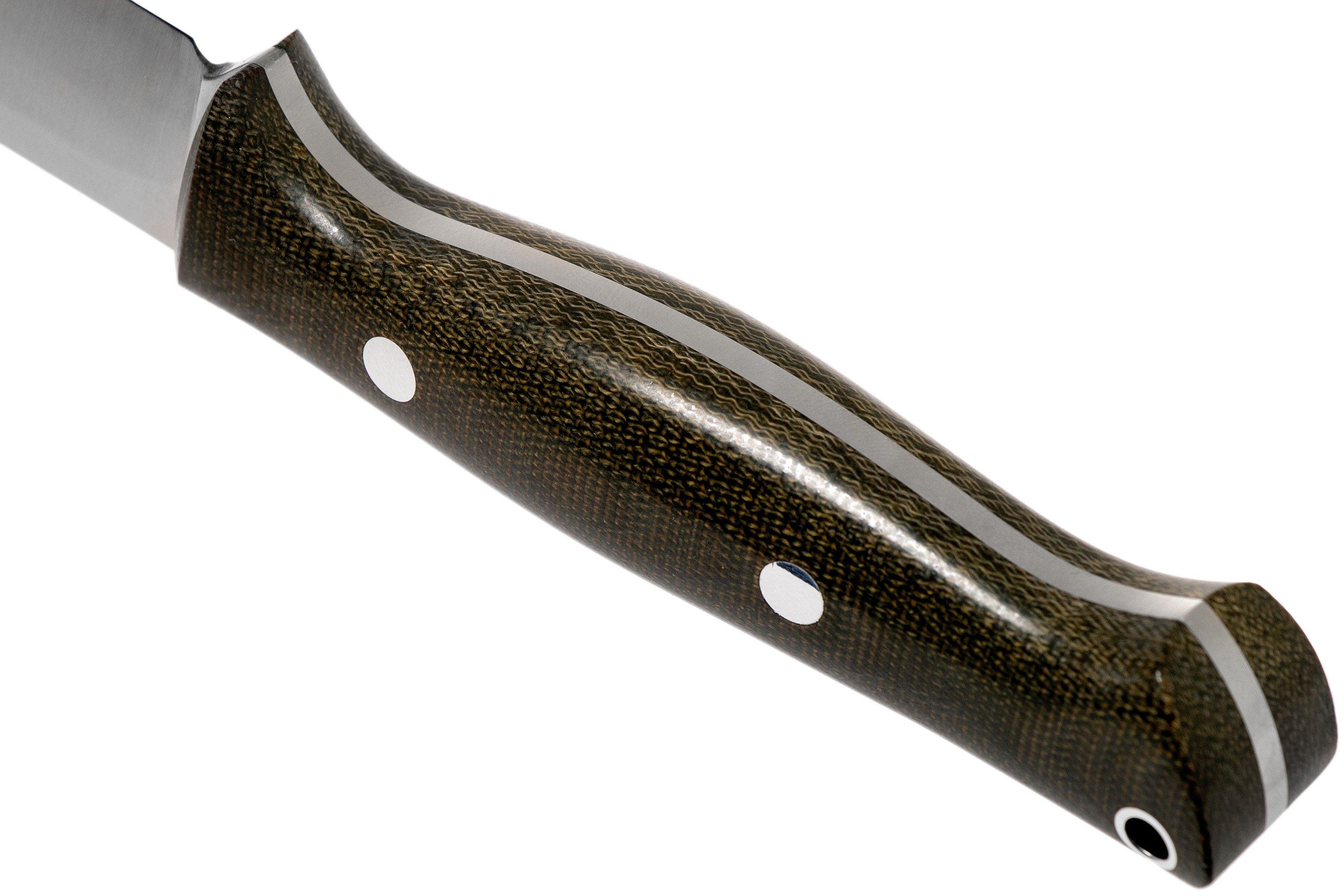 Bark River Gunny Hunter LT Elmax Green Canvas Micarta bushcraft knife | Advantageously shopping ...