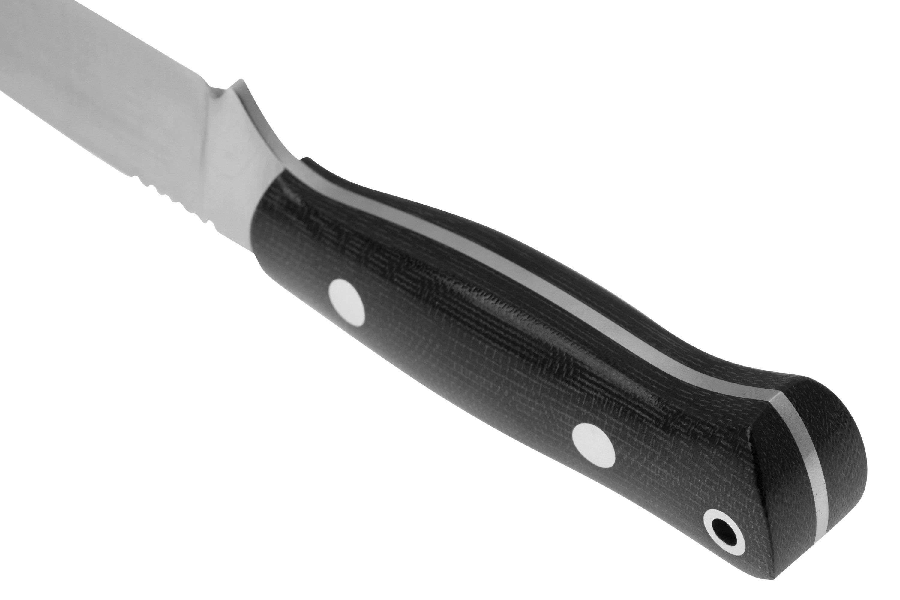 Bark River Bravo Necker K07-061BCM, CPM Cru-Wear, Black Canvas Micarta ...