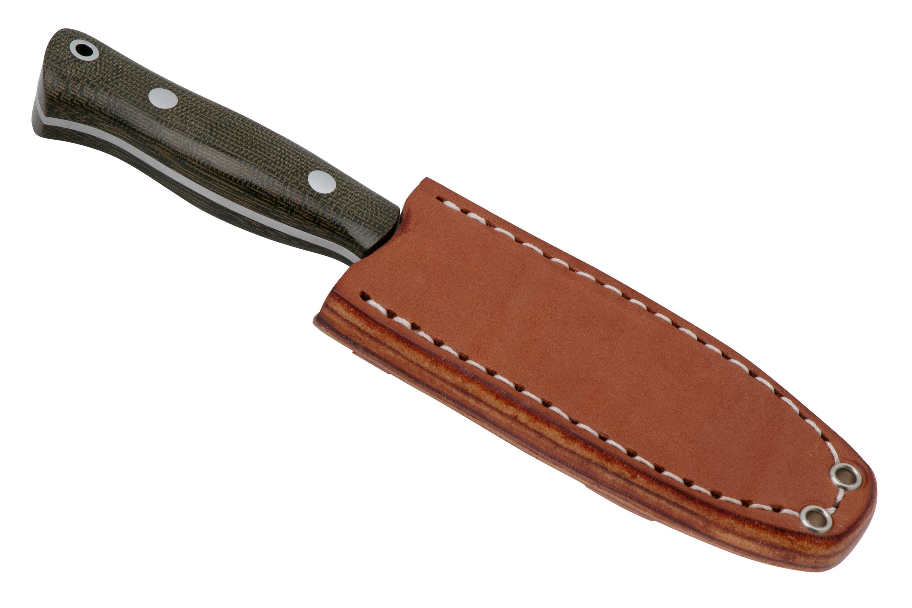 Bark River Bravo Necker K07-061GCM CPM Cru-Wear, Green Canvas Micarta ...