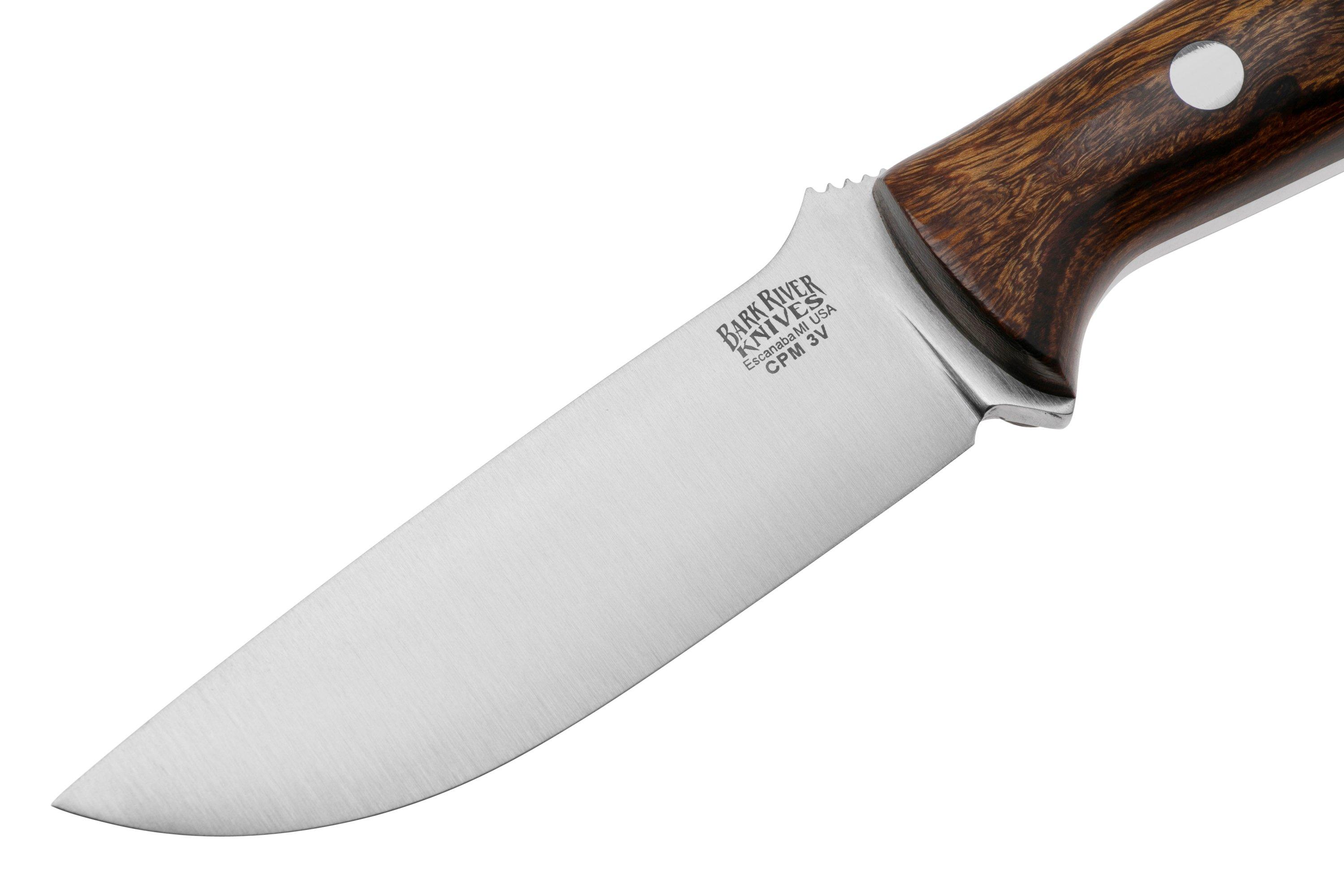 Bark River Bravo 1 LT CPM 3V, Desert Ironwood, fixed knife ...