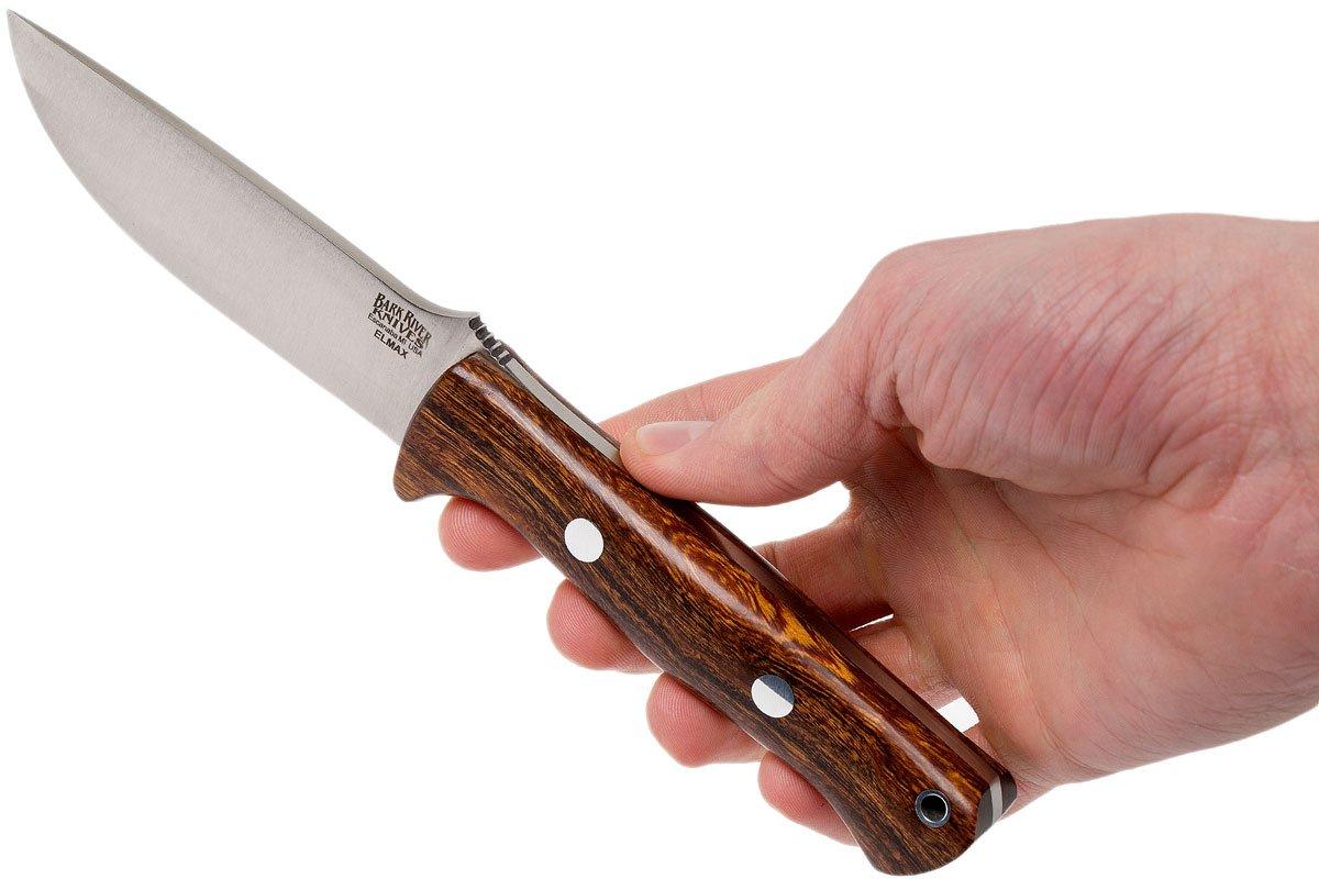 Bark River Bravo 1 LT Elmax FHG, Desert Ironwood, brown sheath ...