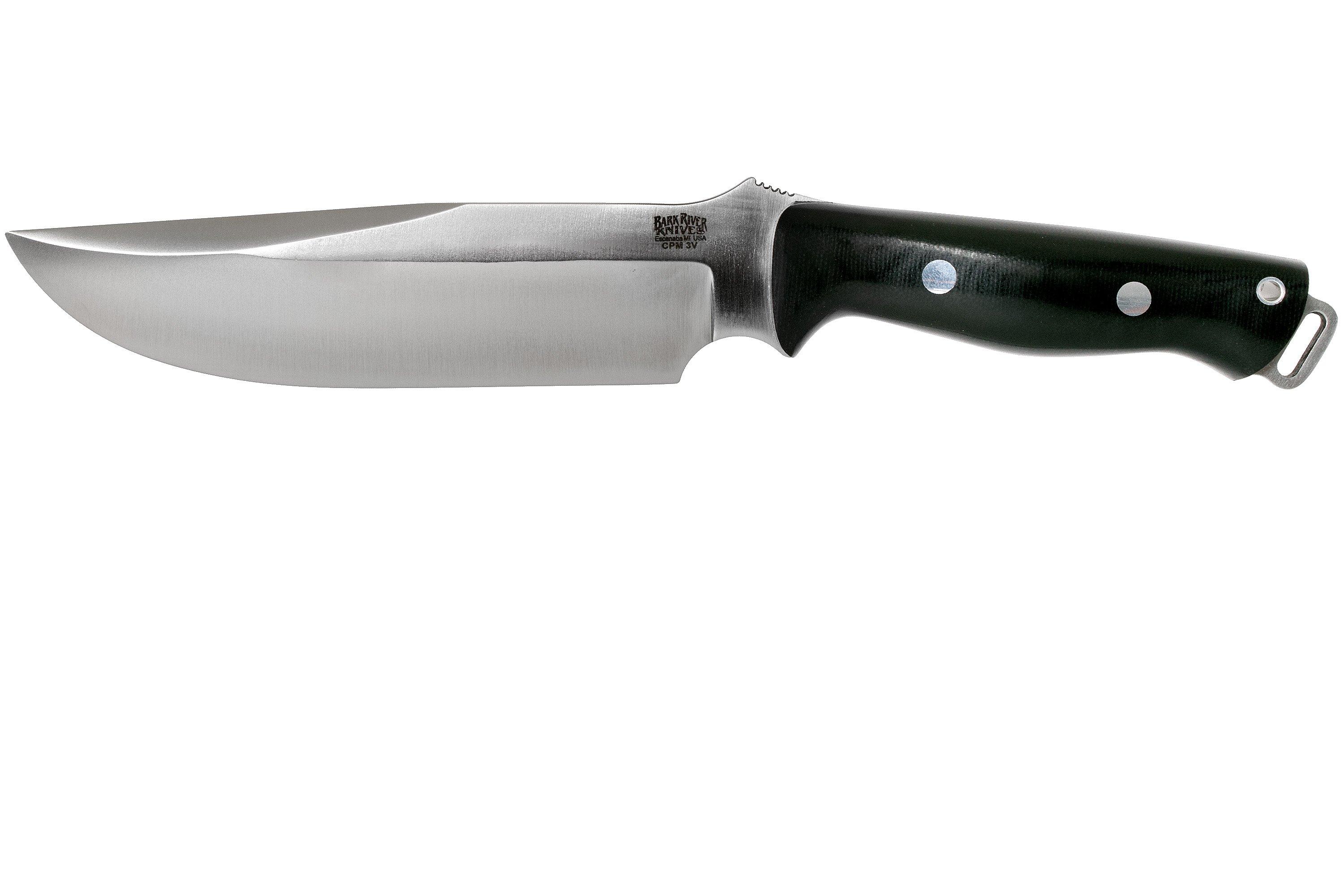 Bark River Bravo Survivor CPM 3V Black Canvas Micarta | Advantageously ...