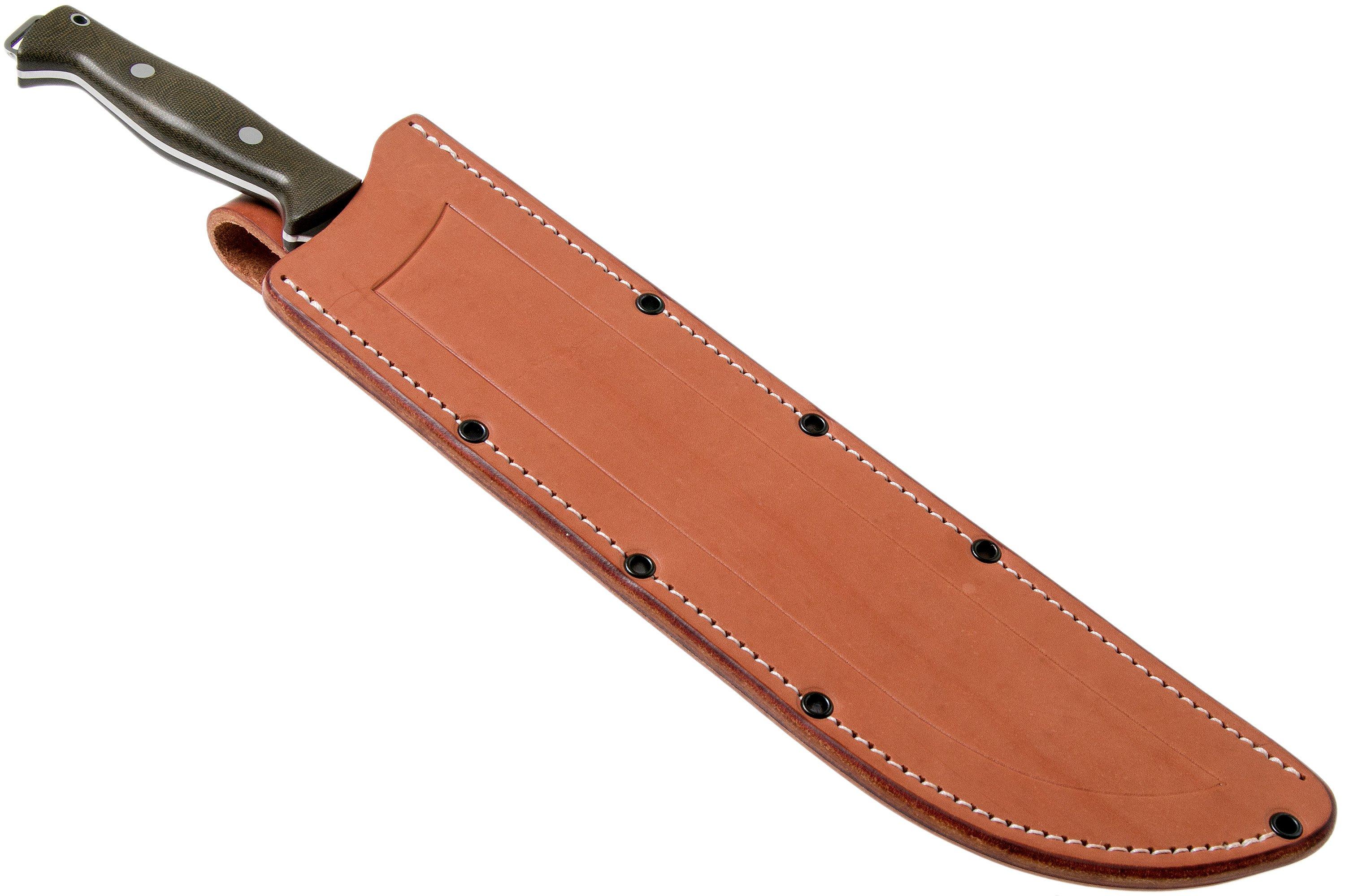 Bark River Bravo Machete CPM 1V Green Canvas Micarta machete ...
