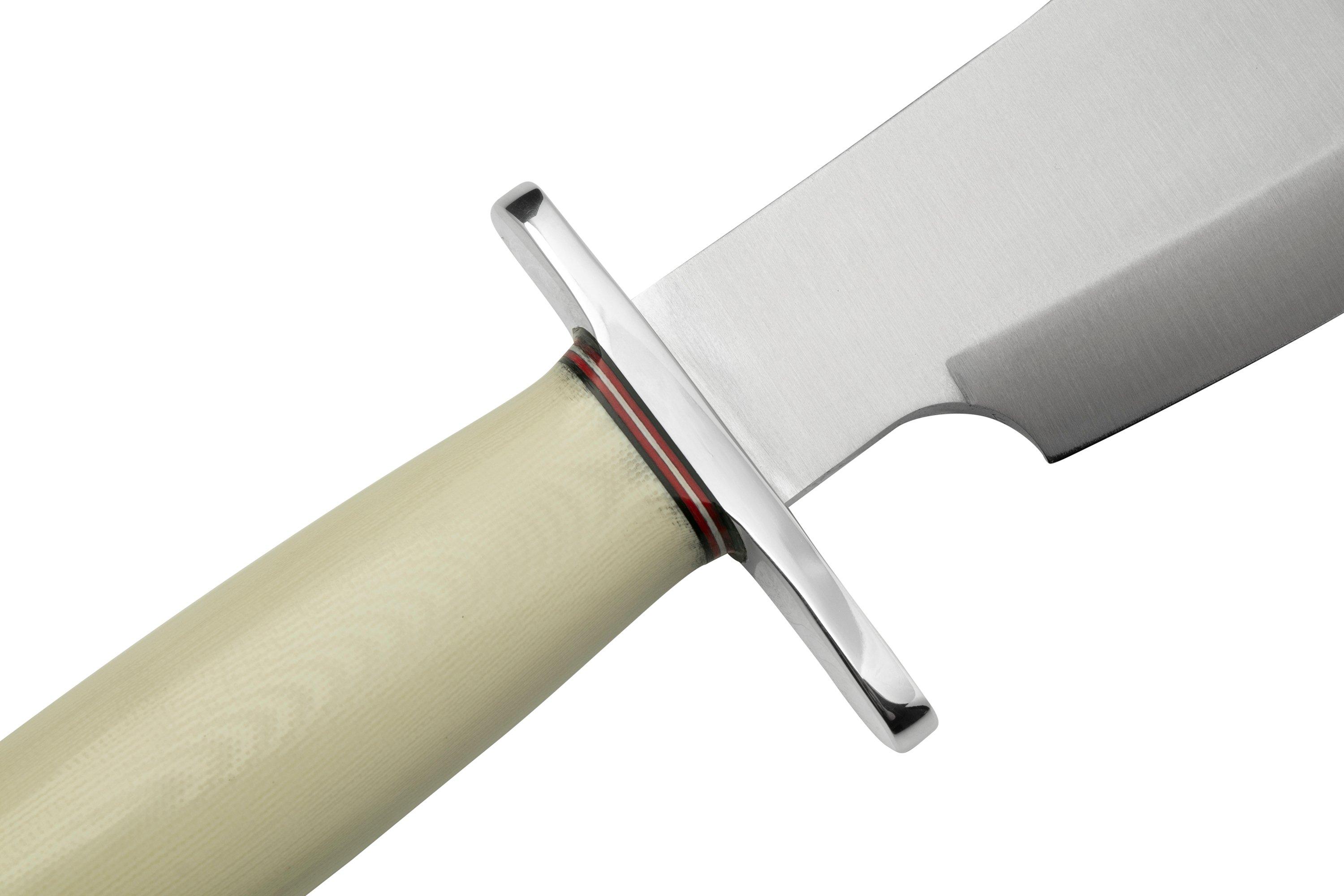 Bark River Shining Mountain Bowie A2 Ivory G10 Double Quillion, bowie ...