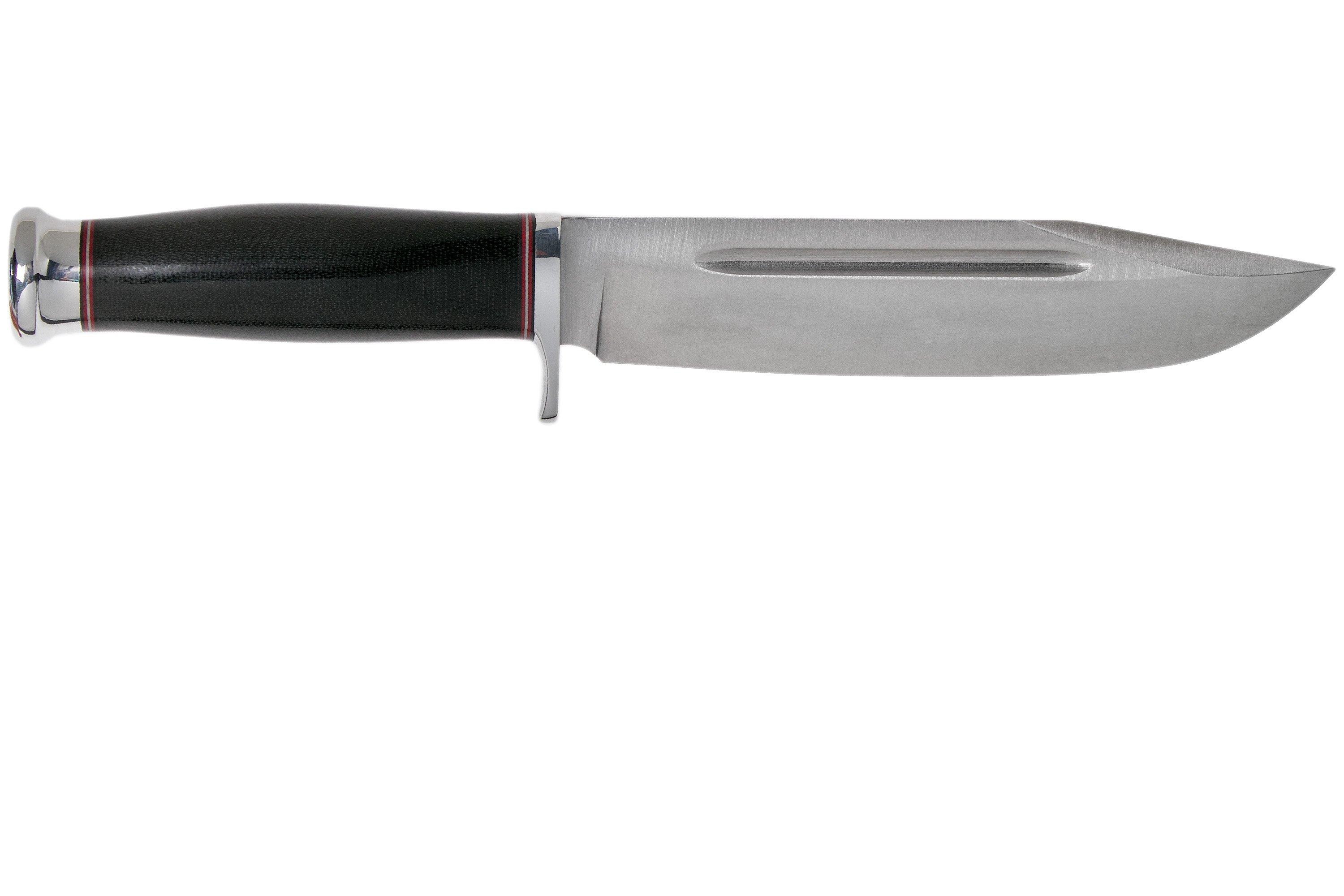 Bark River Teddy 2 A2 Black Canvas Micarta, Single Quillion outdoor ...