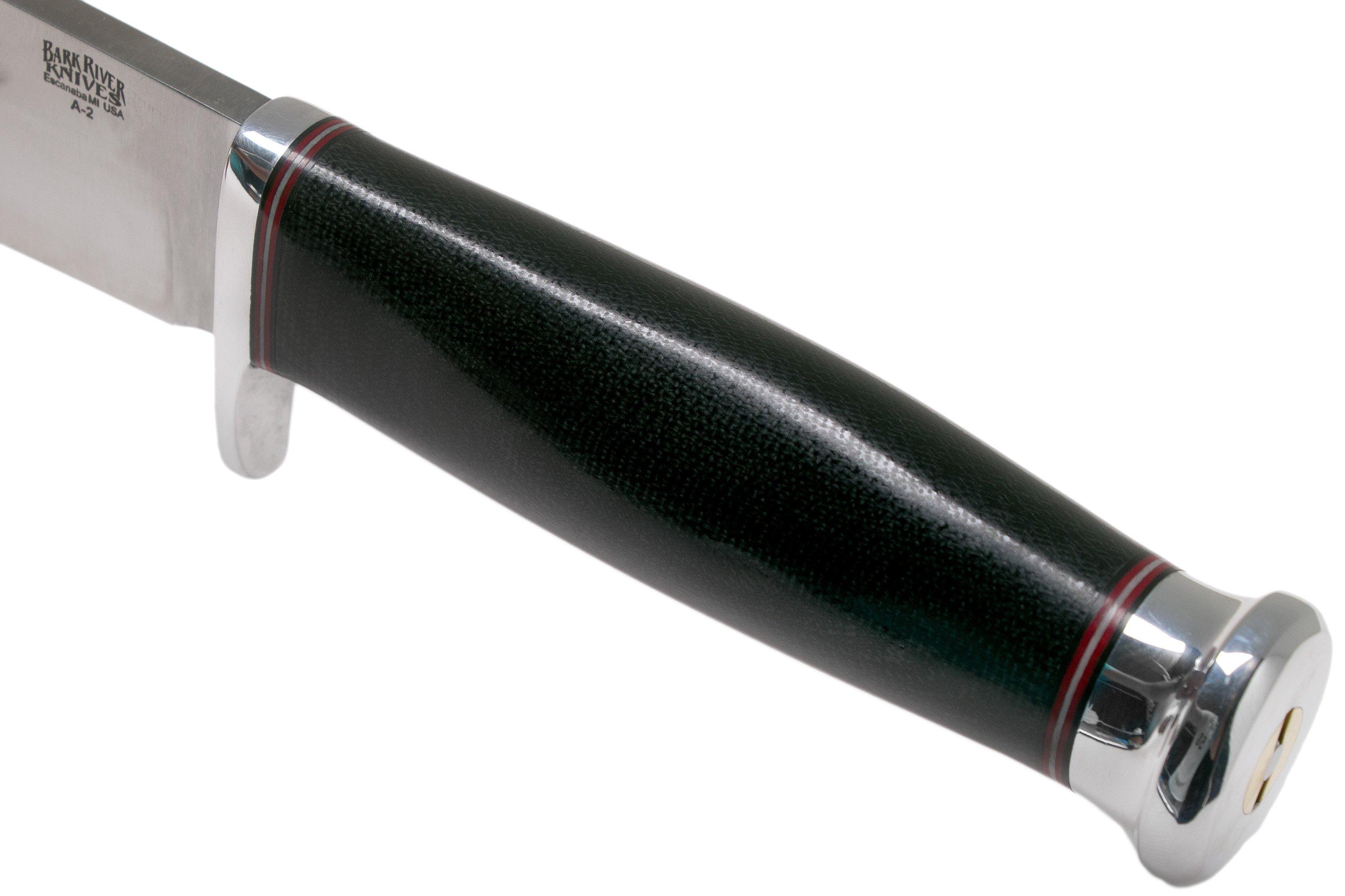 Bark River Teddy 2 A2 Black Canvas Micarta, Single Quillion outdoor ...