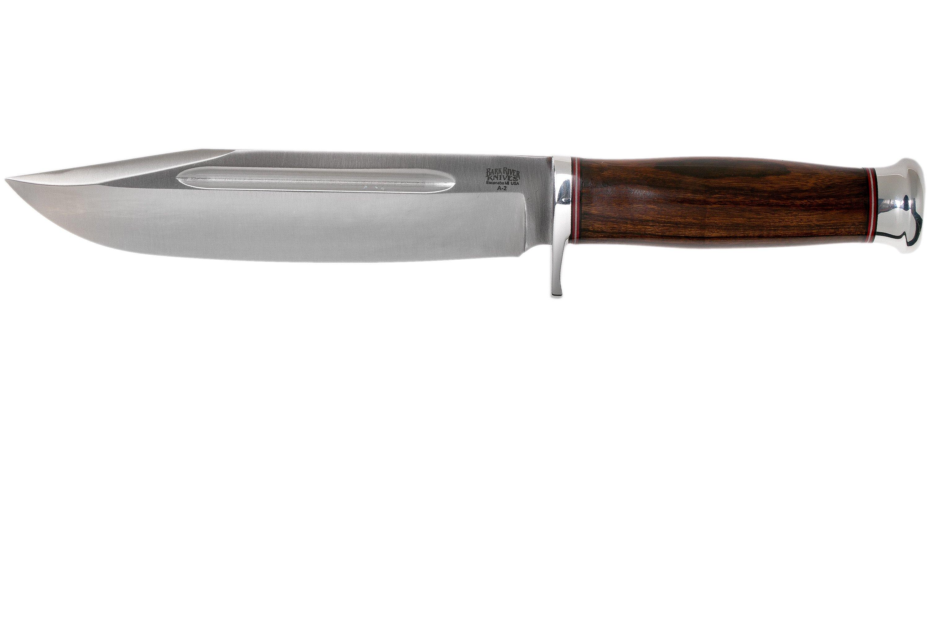 Bark River Teddy 2 A2 Desert Ironwood, Single Quillion outdoor knife ...