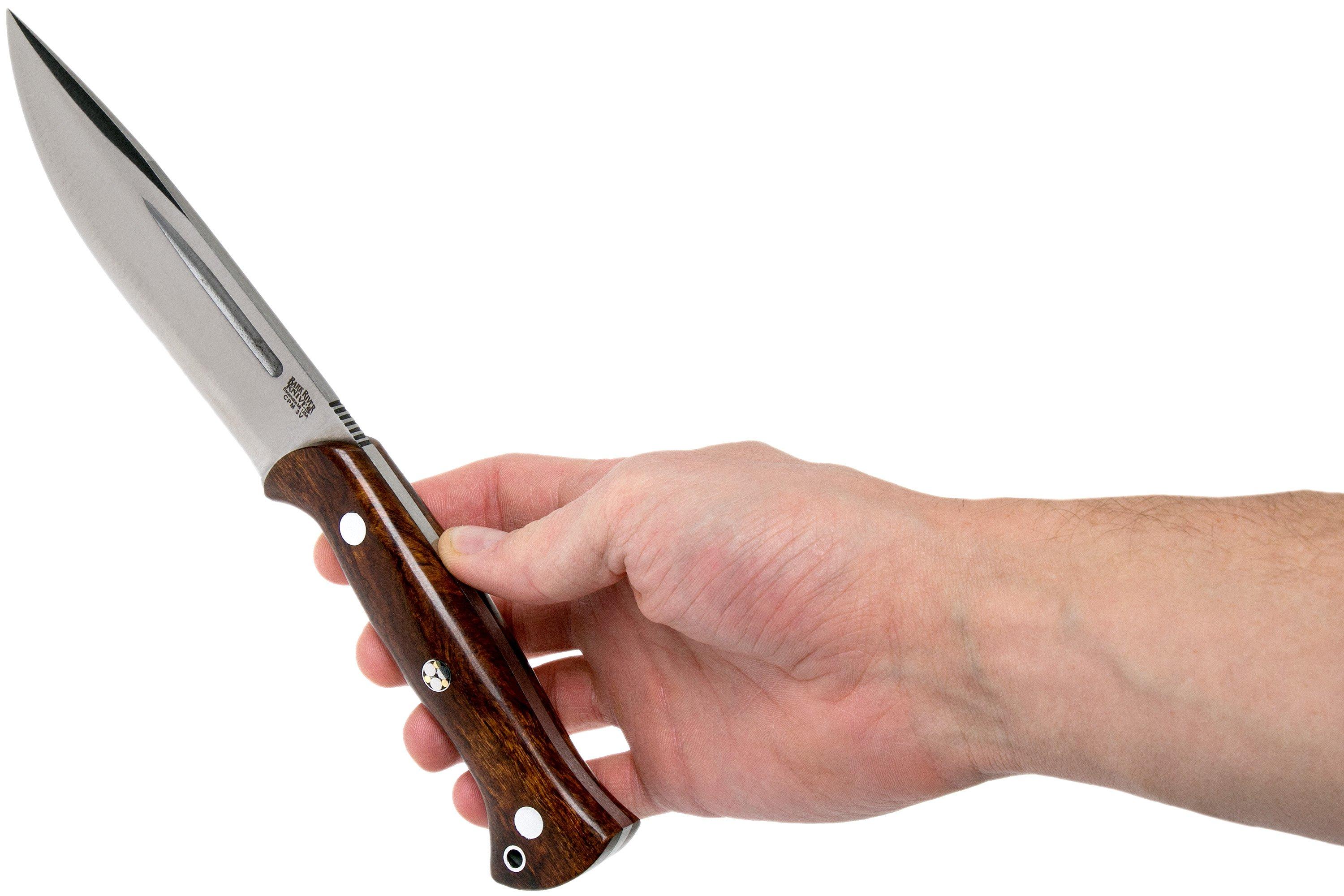Bark River Cub CPM 3V, Desert Ironwood, Mosaic Pin bushcraft knife ...