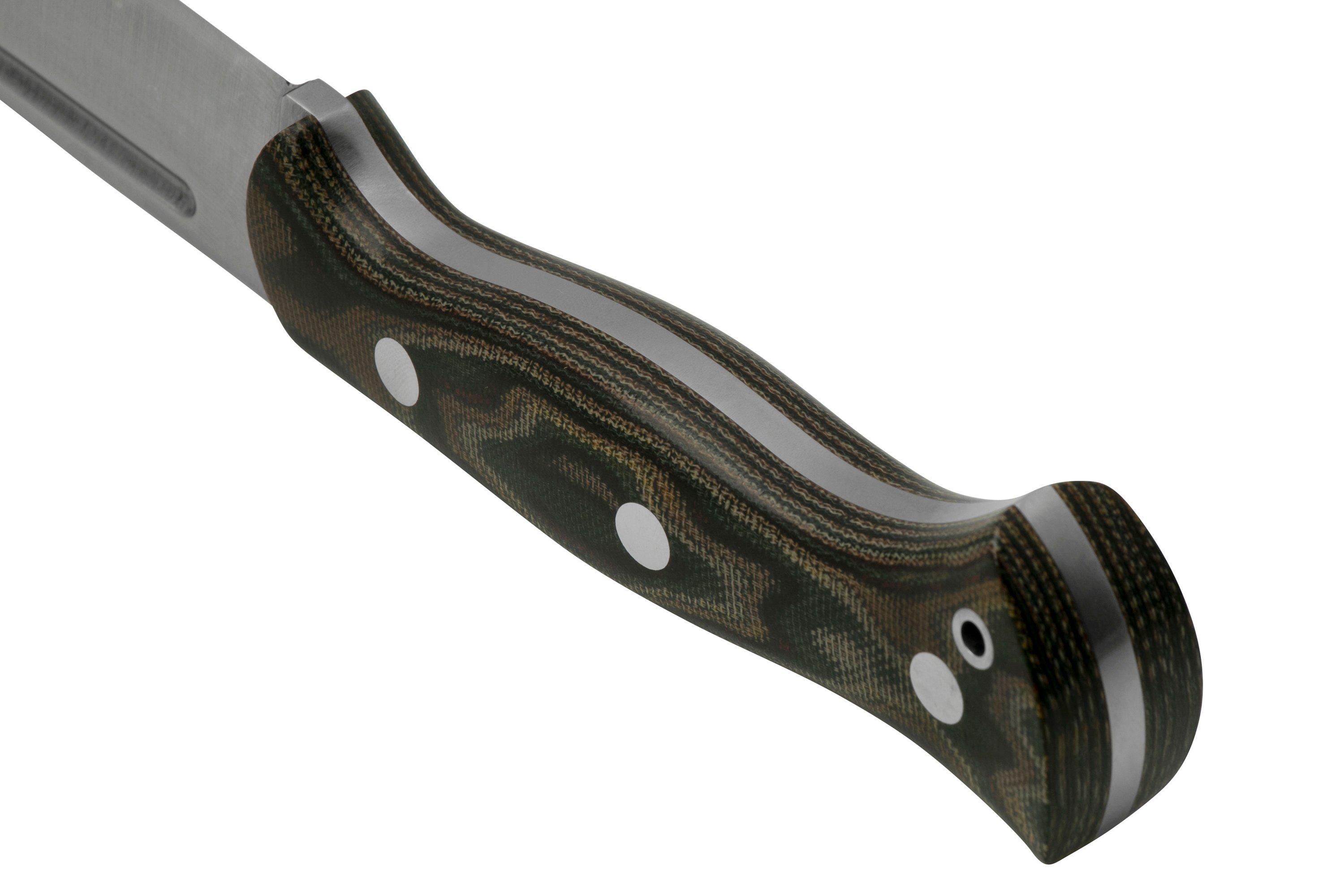 Bark River Cub CPM 3V Snakeskin Burgundy Canvas Micarta, bushcraft ...