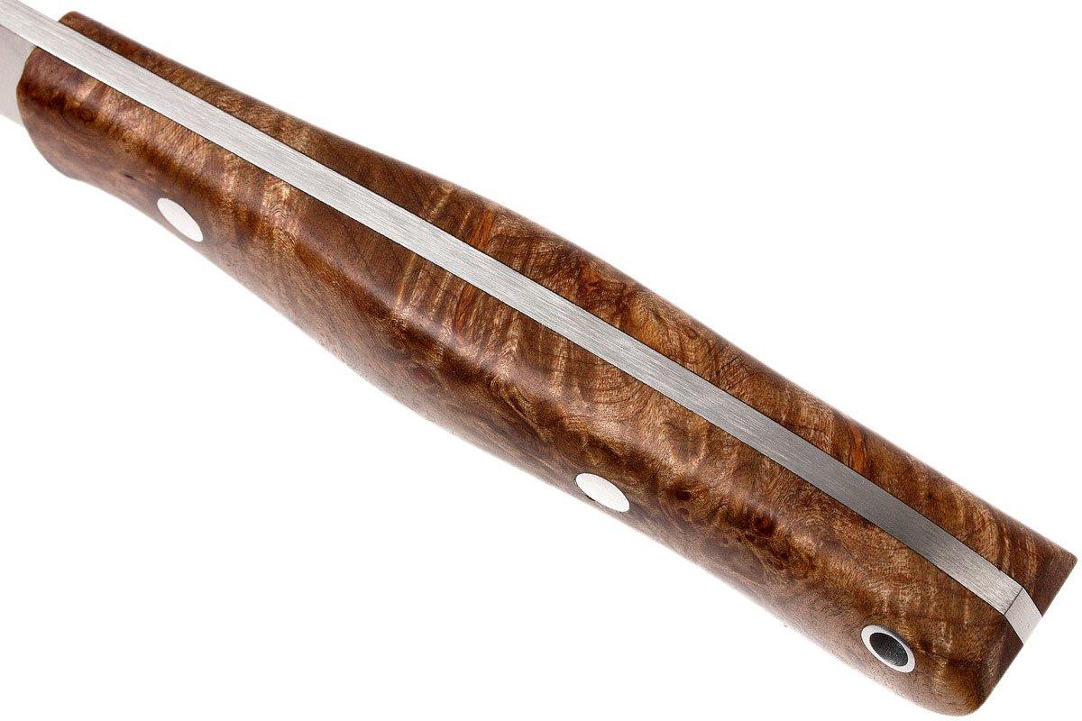 Bark River Sahara Hunter A2, Chechen Burl, brown sheath ...