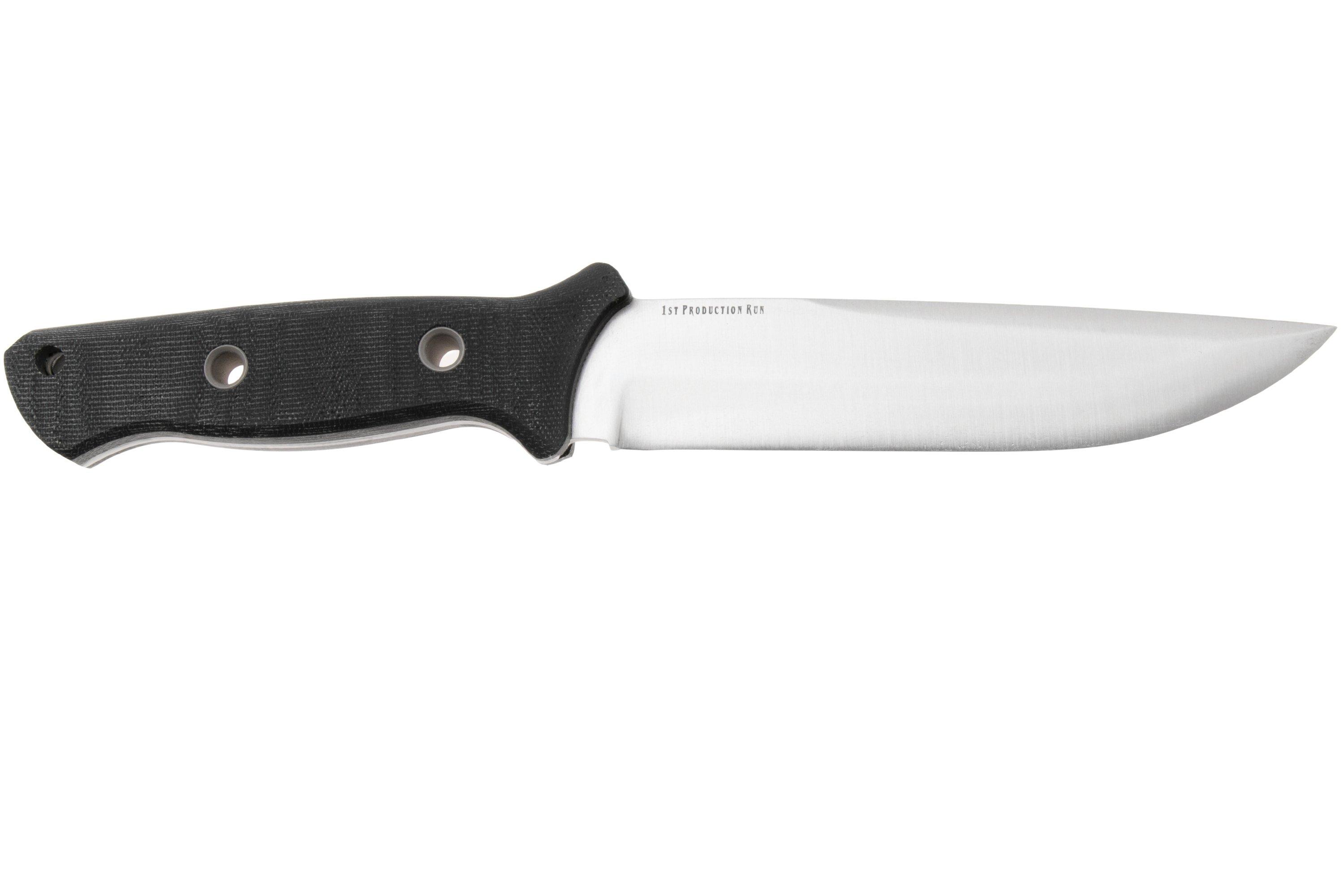 Bark River Gen 2 Bravo 6 CPM 3V, Black Canvas Micarta, outdoor knife ...