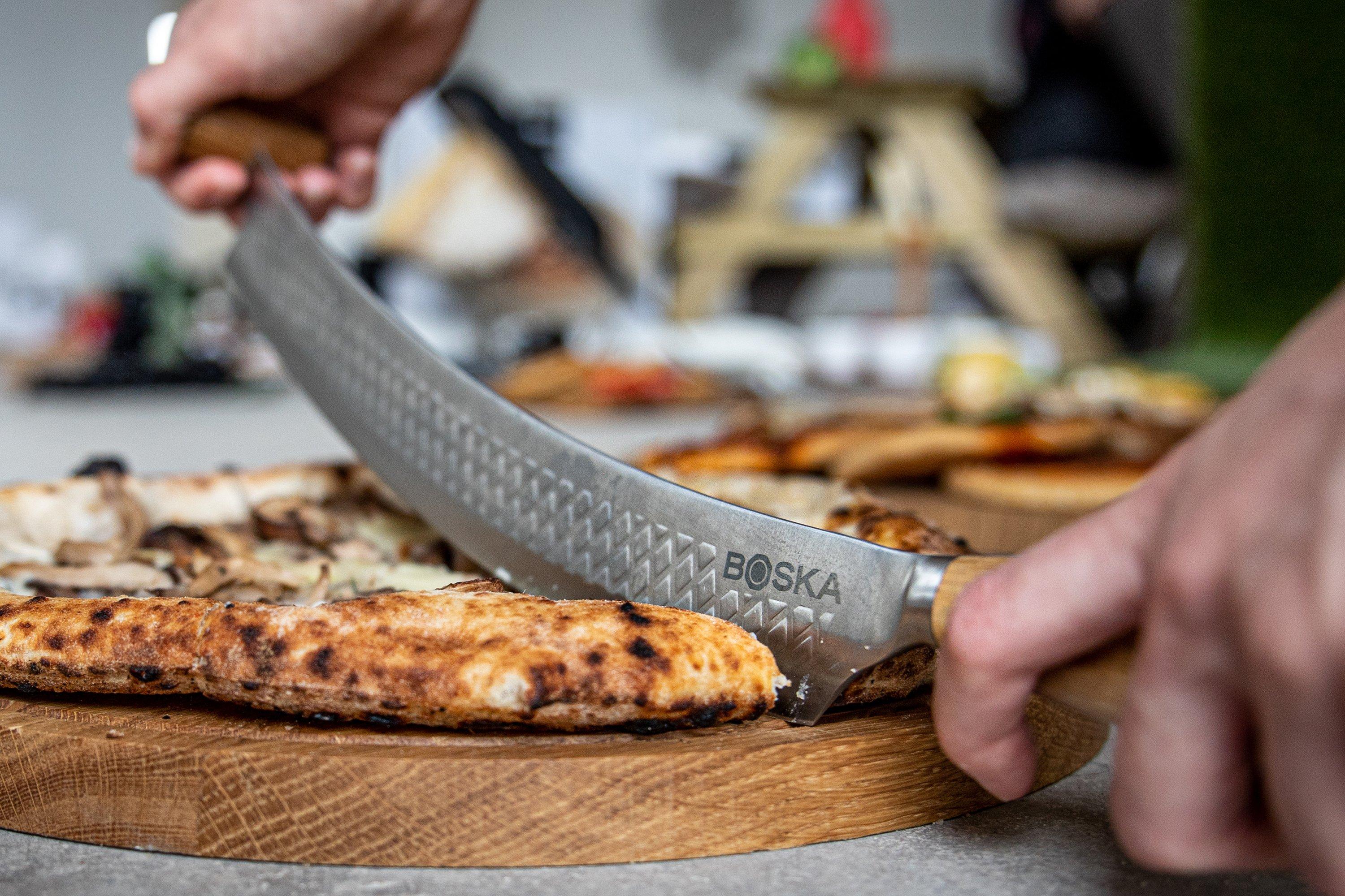 Boska Oslo+ 320541 Pizza and Cheese Knife, wood, 31 cm | Advantageously ...