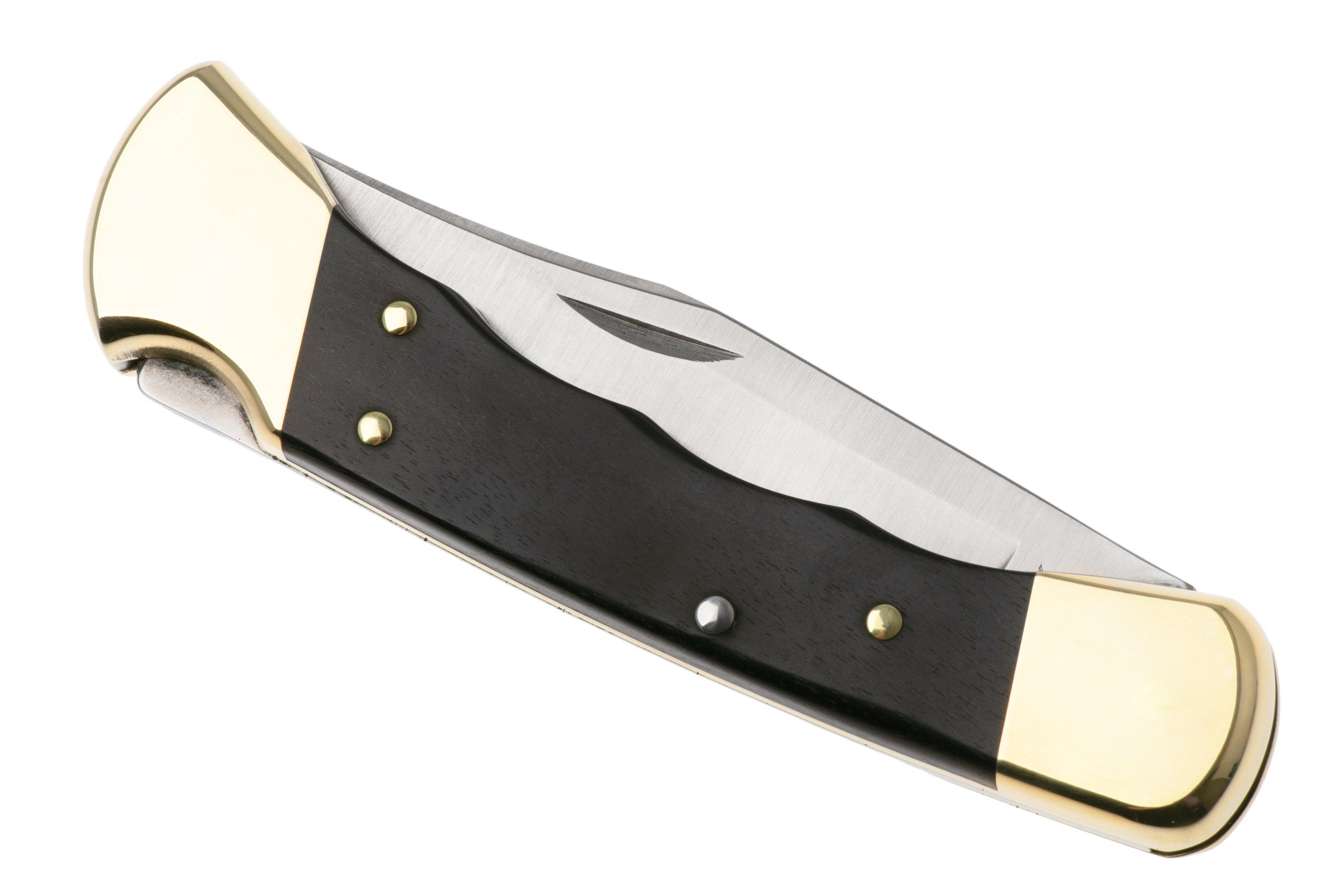 Buck 110 Folding Hunter, with finger grooves | Advantageously shopping ...