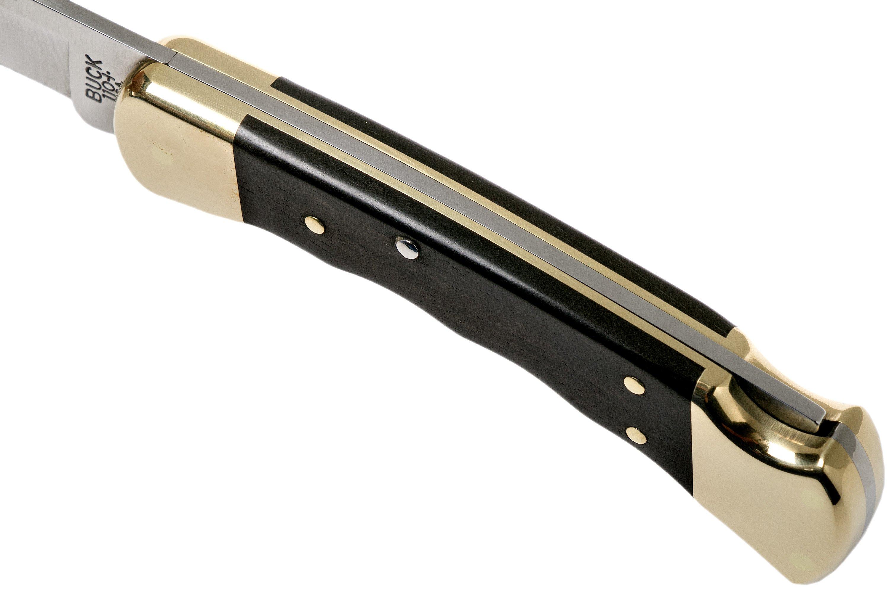 Buck 110 Folding Hunter, with finger grooves | Advantageously shopping at Knivesandtools.dk
