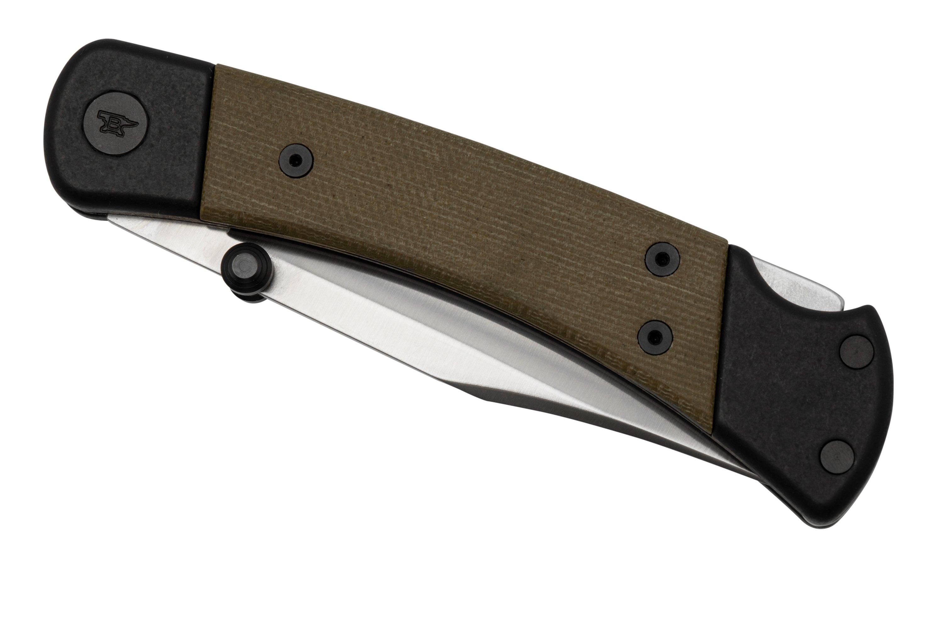 Buck 110 Hunter Sport Pro 0110GRS5 Satin BOS S30V, Green Micarta ...