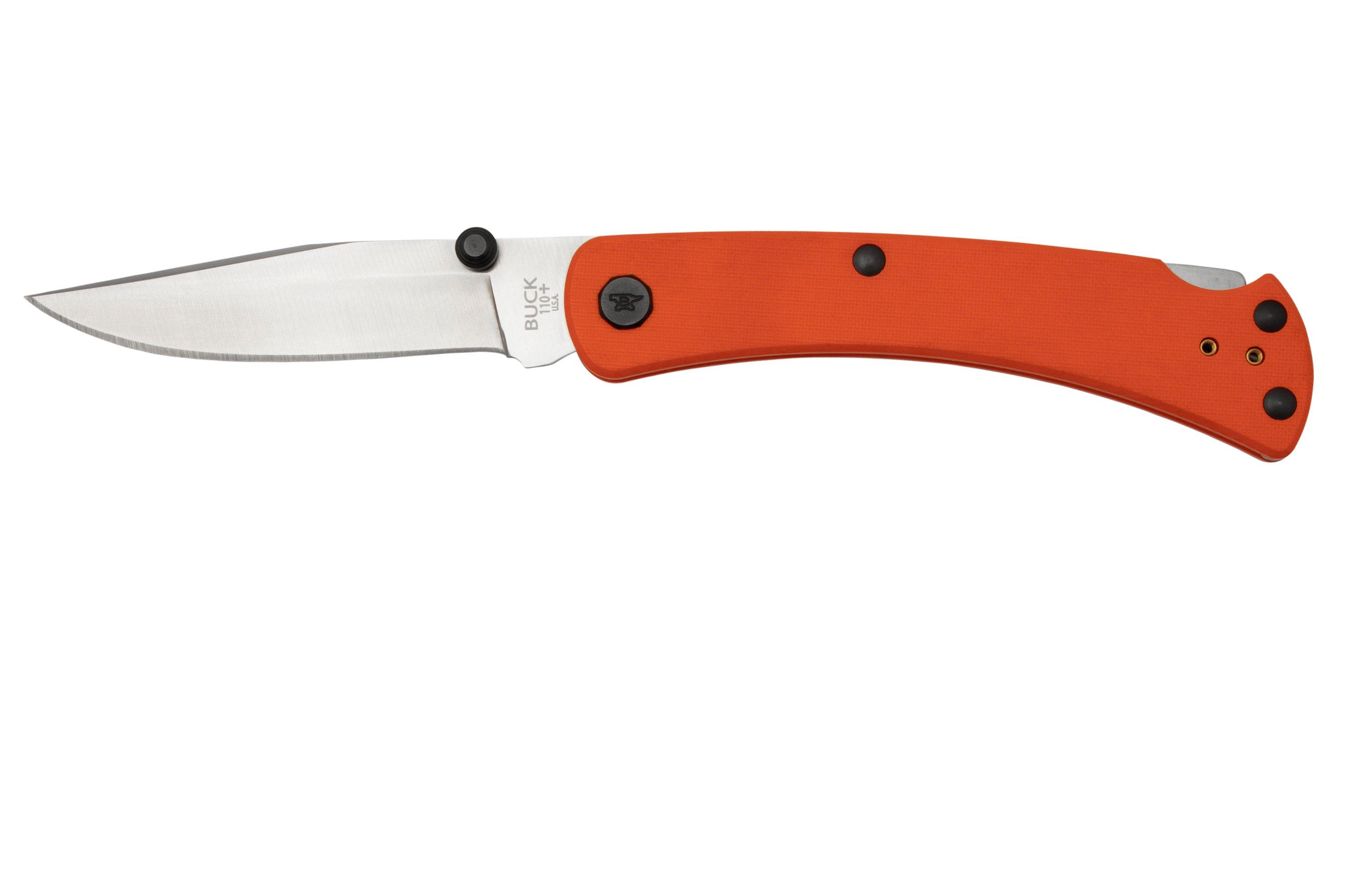 Buck 110 Slim Pro TRX, Orange G10 0110ORS3 pocket knife ...