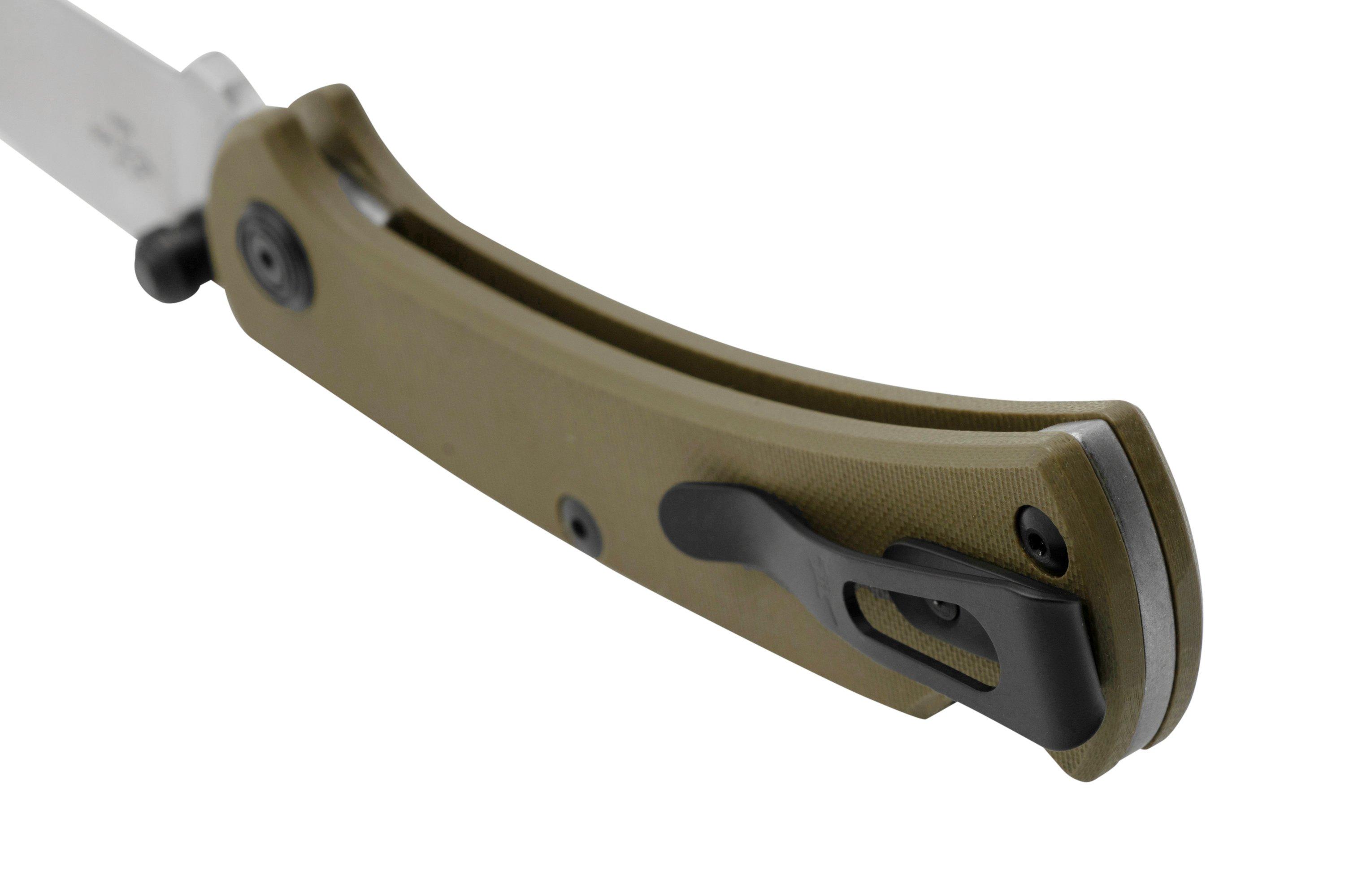 Buck 112 Slim Pro TRX, O.D. Green G10 0112GRS3 pocket knife ...