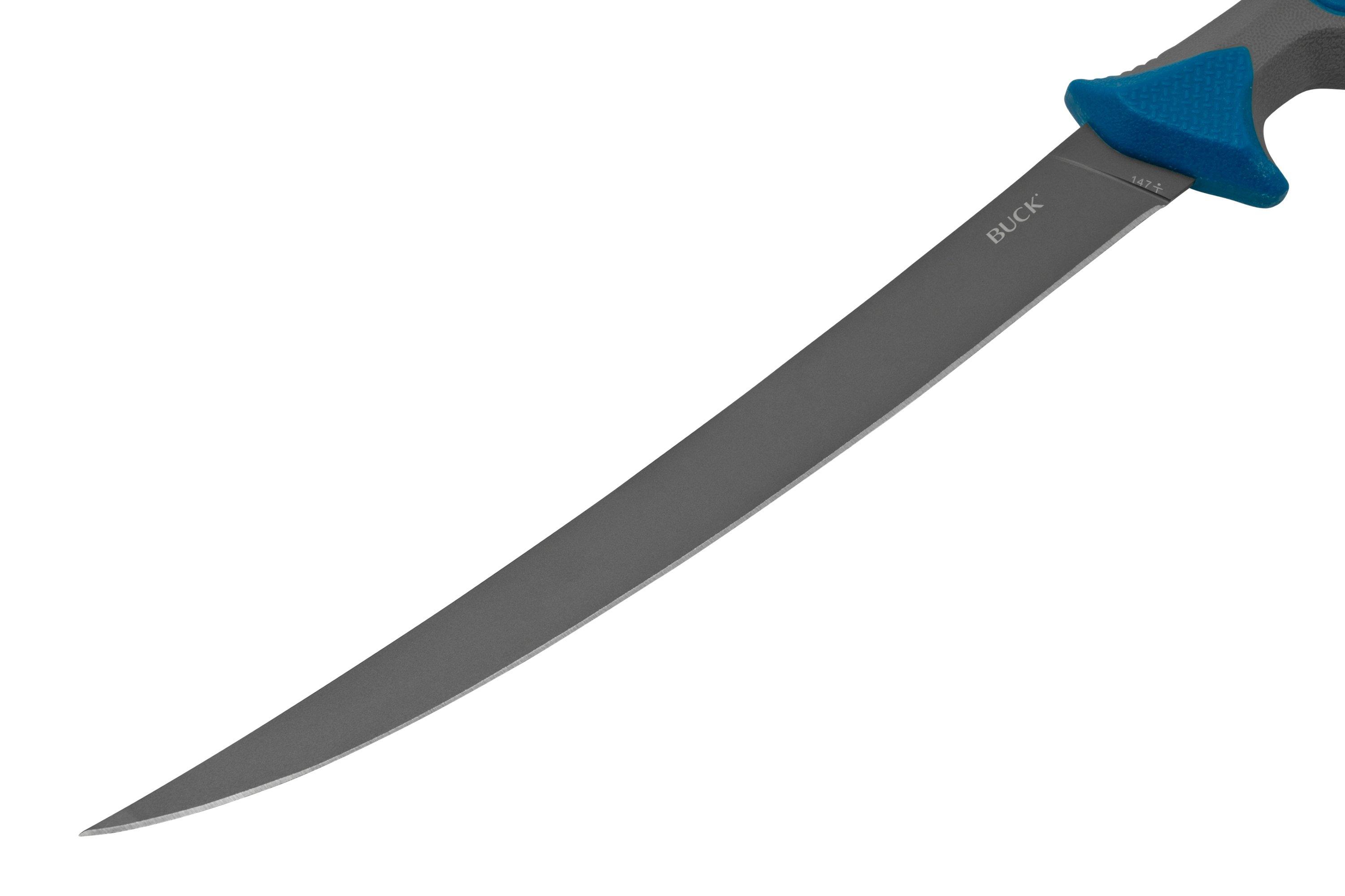 Buck Hookset Salt Fillet 0147BLS Blue Gray filleting knife, 23 cm | Advantageously shopping at ...