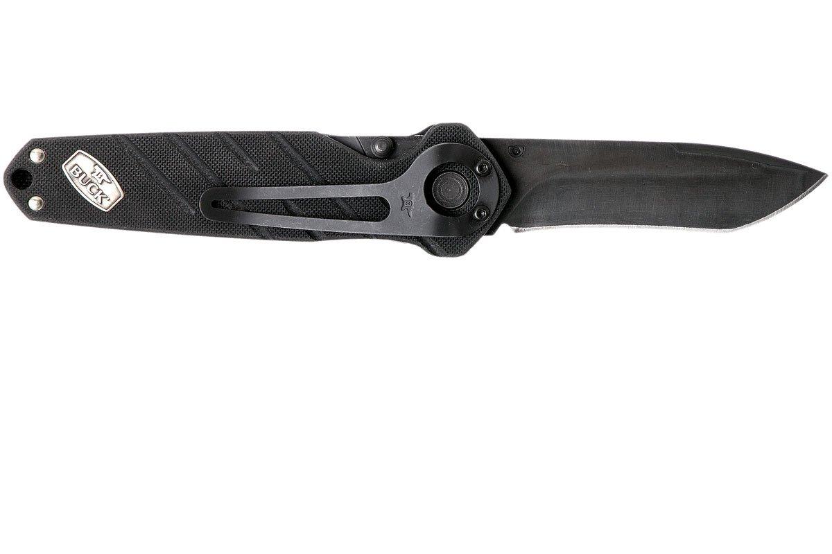 Buck 183 Blackout Crosslock G10 Black 183BKS | Advantageously shopping ...