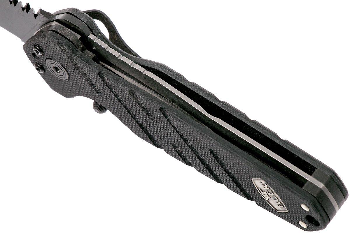 Buck 183 Blackout Crosslock G10 Black 183BKS | Advantageously shopping ...