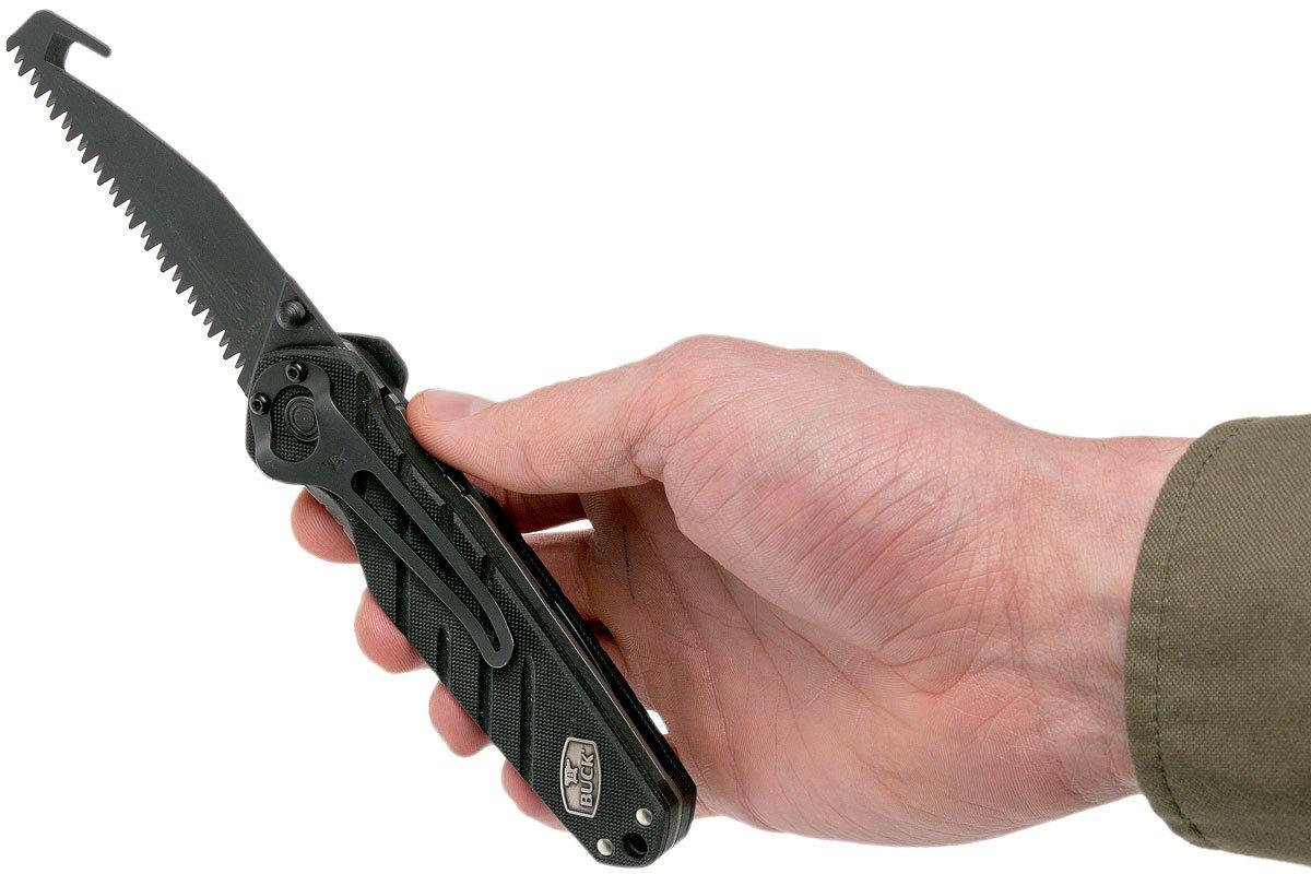 Buck 183 Blackout Crosslock G10 Black 183BKS | Advantageously shopping ...