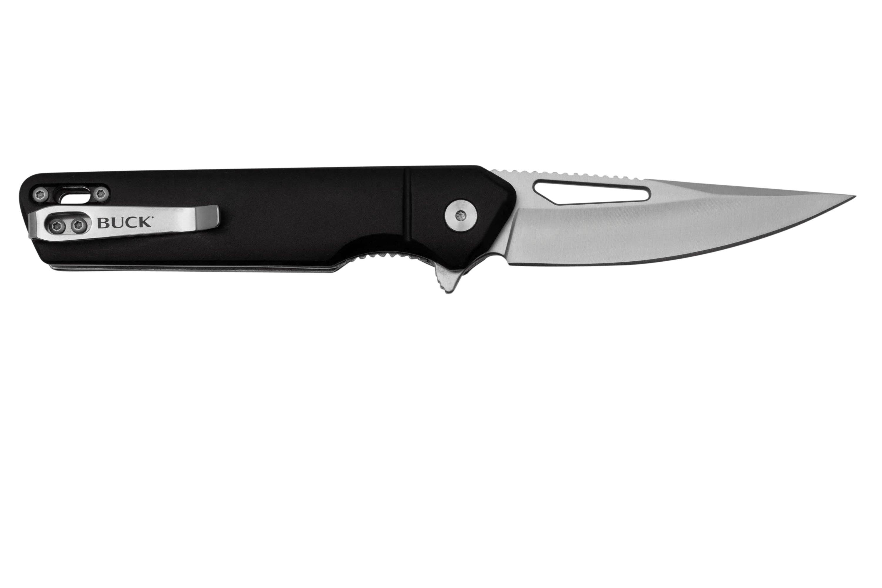 Buck Infusion Drop Point 0239BKS1 Black Aluminum pocket knife ...