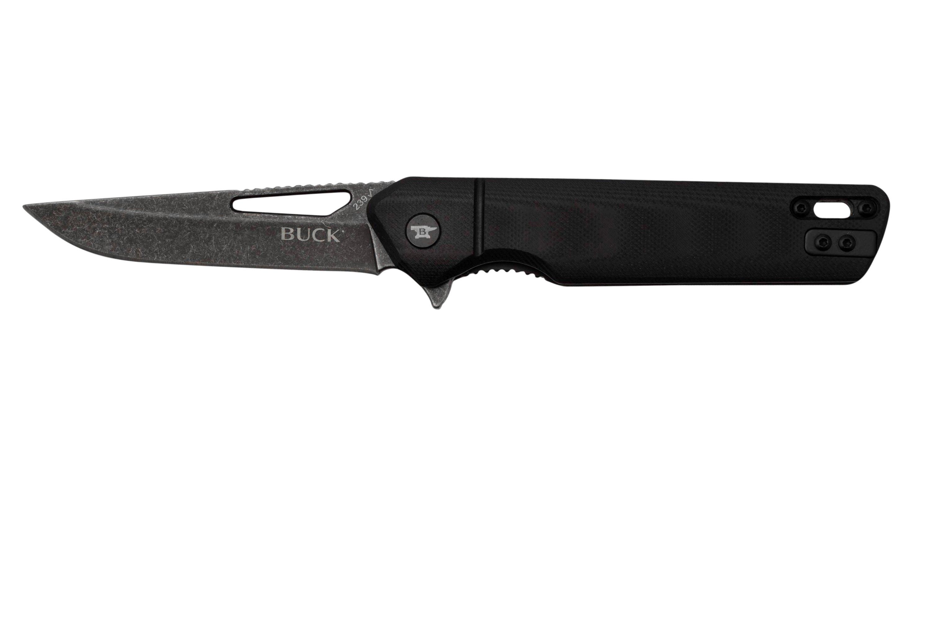 Buck Infusion Modified Tanto 0239BKS Black G10 pocket knife ...
