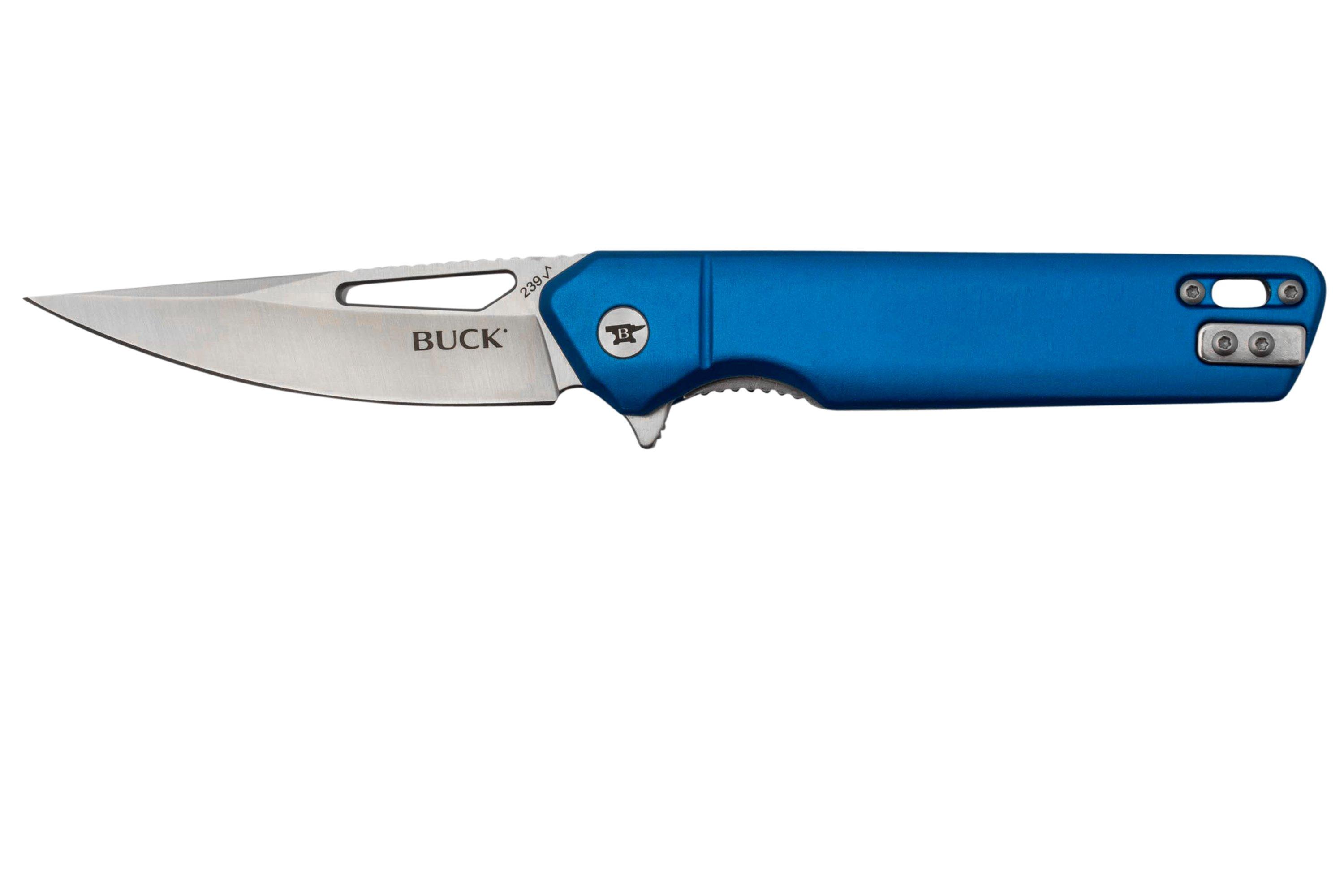Nóż składany Buck Infusion Drop Point 0239BLS Blue Aluminium | Zalety ...