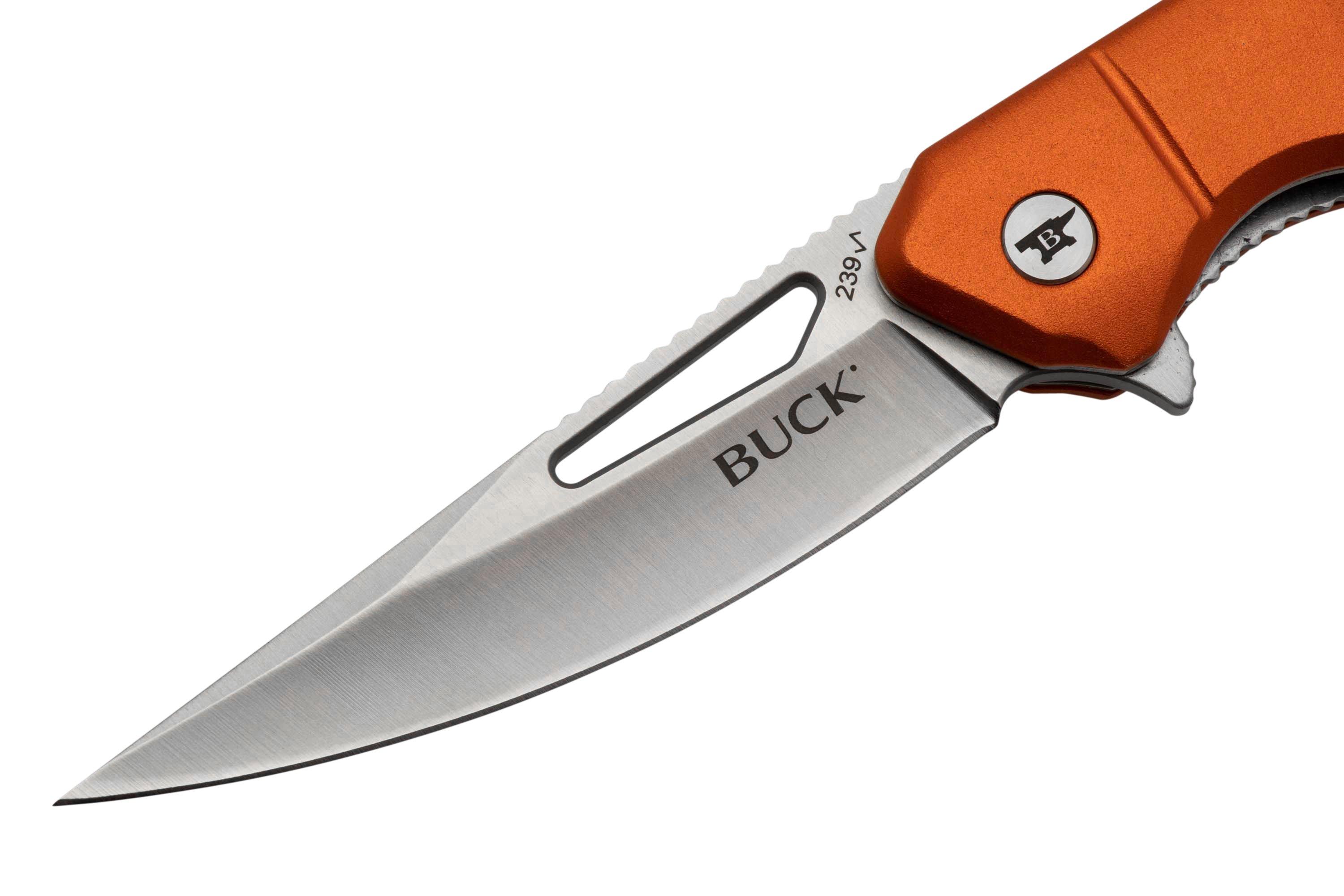 Nóż składany Buck Infusion Drop Point 0239ORS Orange Aluminium | Zalety ...