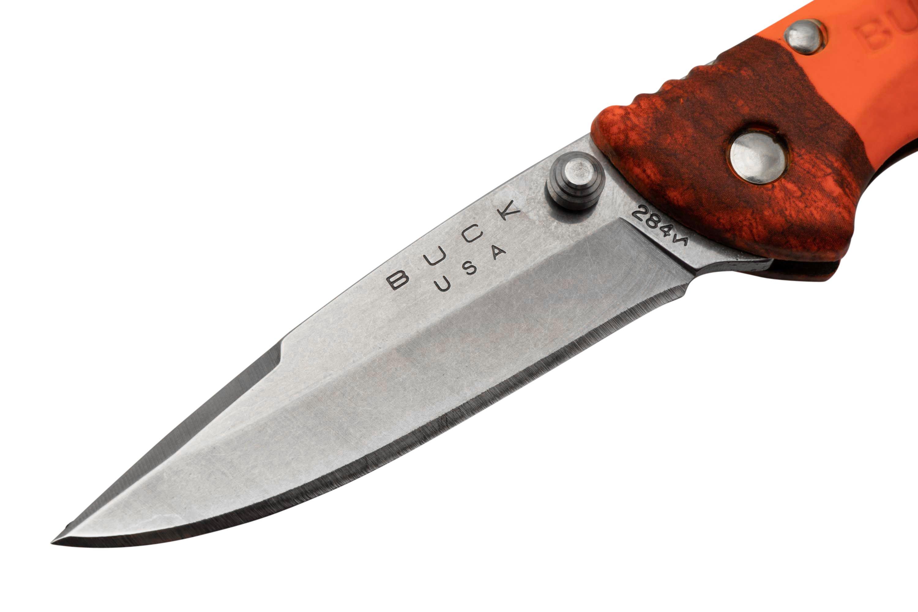 Buck Bantam BBW, Mossy Oak, Blaze Orange Camo 0284CMS9 pocket knife ...
