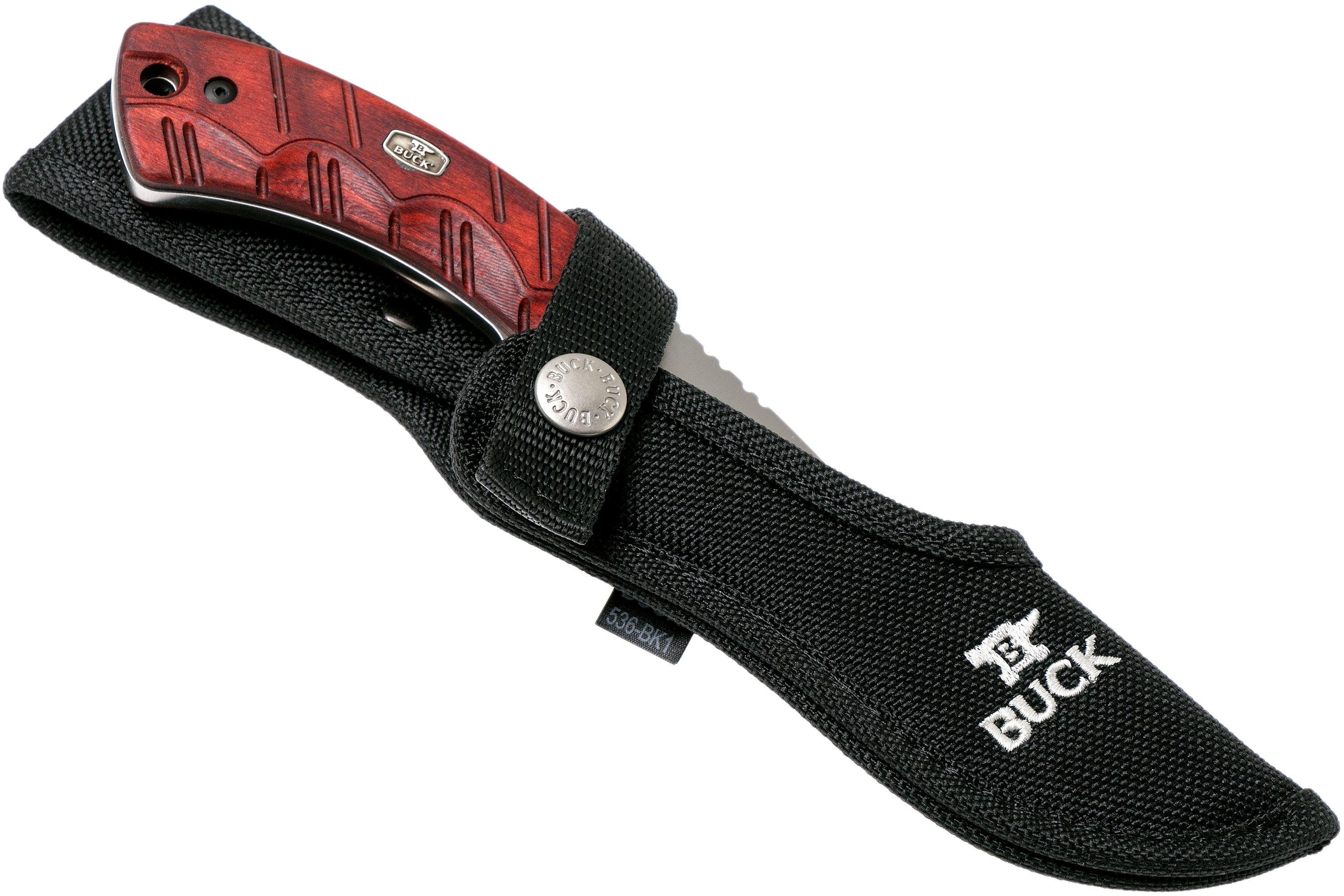 Buck 536 Open Season Skinner with Guthook 536RWG rosewood, hunting ...
