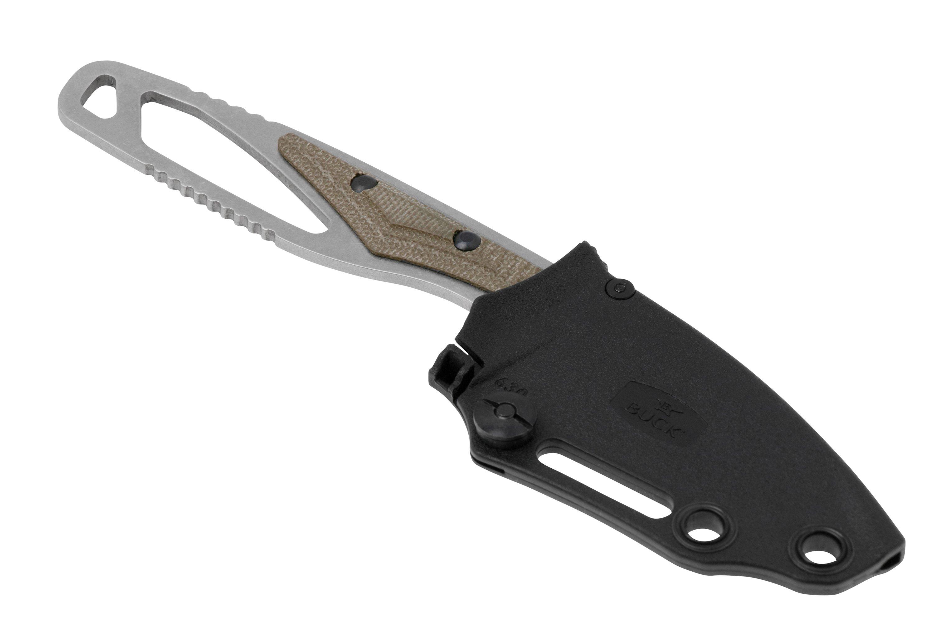 Buck PakLite Hide Pro 630GRS Stonewashed BOS S35VN, Green Micarta ...