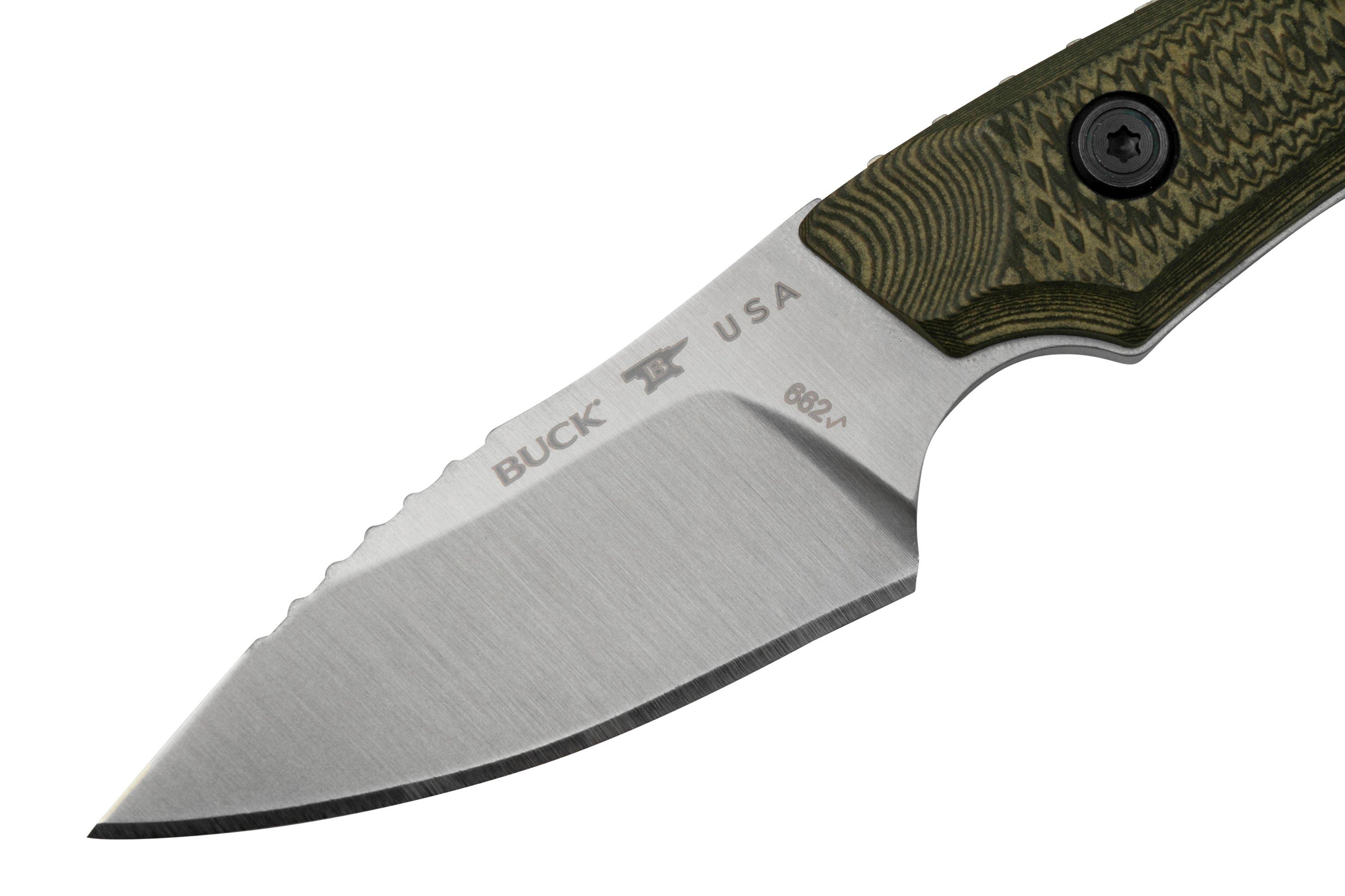 Buck Alpha Scout Pro 0662BRS Richlite, fixed knife | Advantageously ...