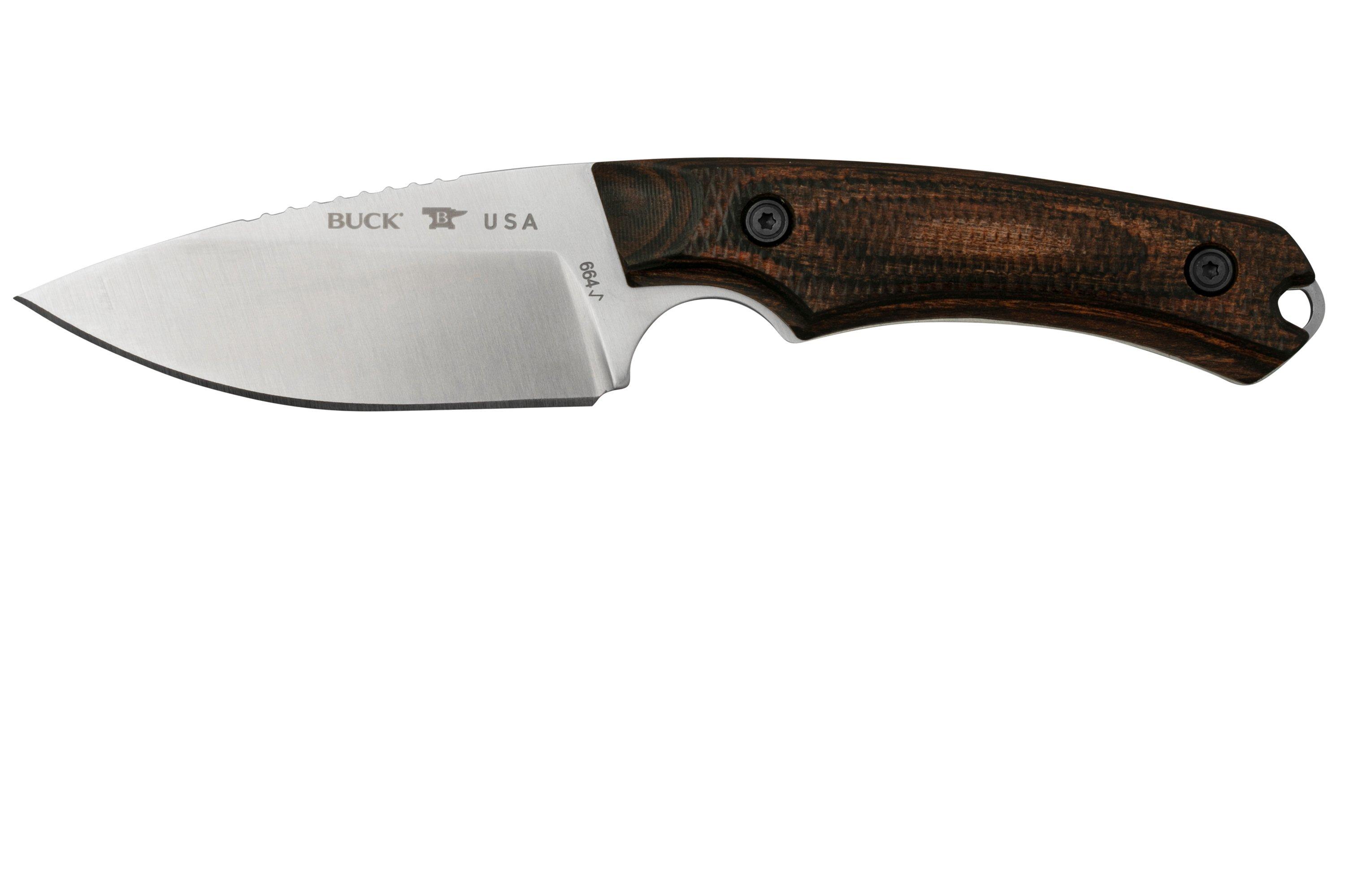 Buck Alpha Hunter Pro 0664WAS, Walnut, fixed knife | Advantageously ...