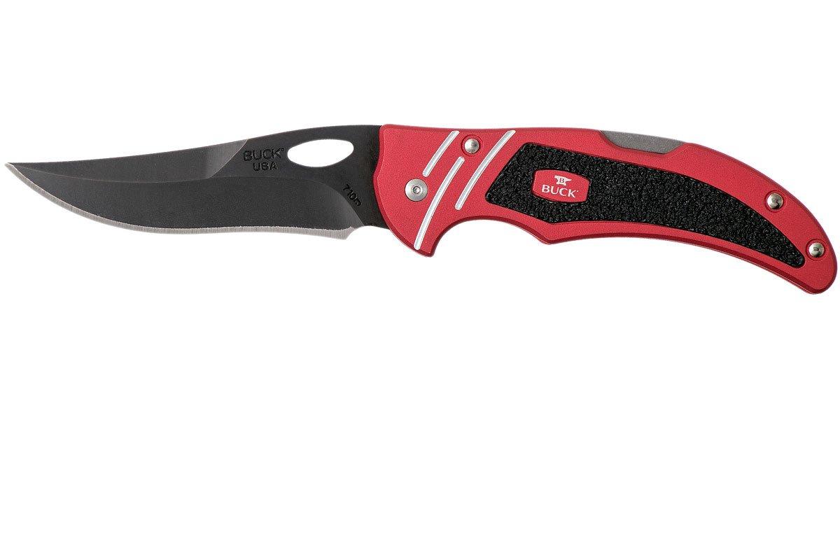Buck 710 Volt Red 710RDS pocket knife | Advantageously shopping at ...
