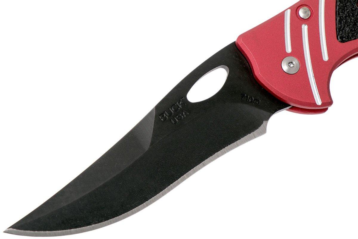 Buck 710 Volt Red 710RDS pocket knife | Advantageously shopping at ...