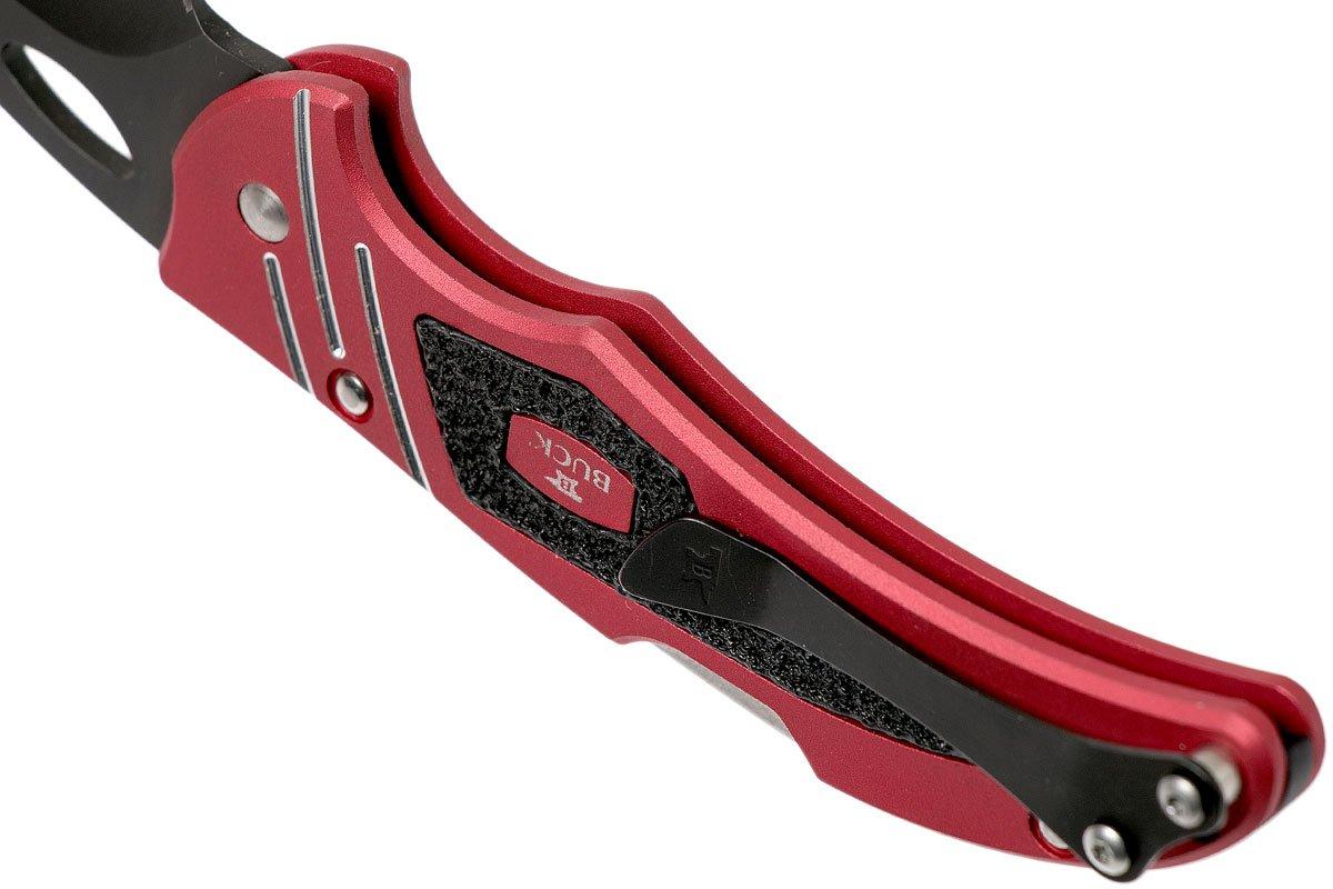 Buck 710 Volt Red 710RDS pocket knife | Advantageously shopping at ...