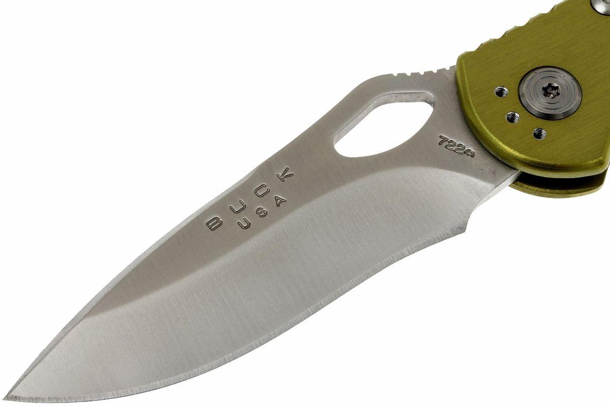 Buck 722 Spitfire 0722GYS1-B plain edge, green | Advantageously ...