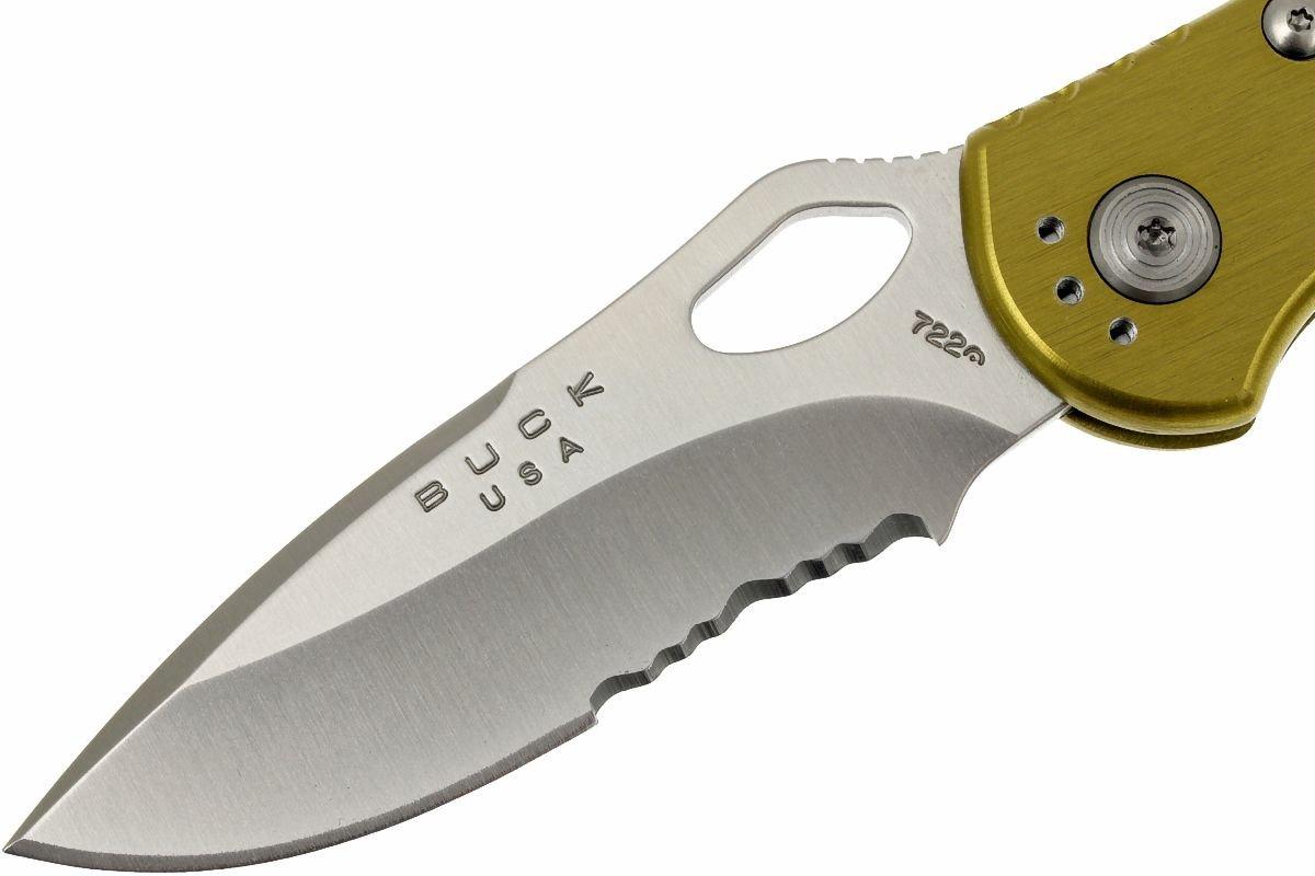 Buck 722 Spitfire 0722GRX1-B plain edge/serrated, green ...